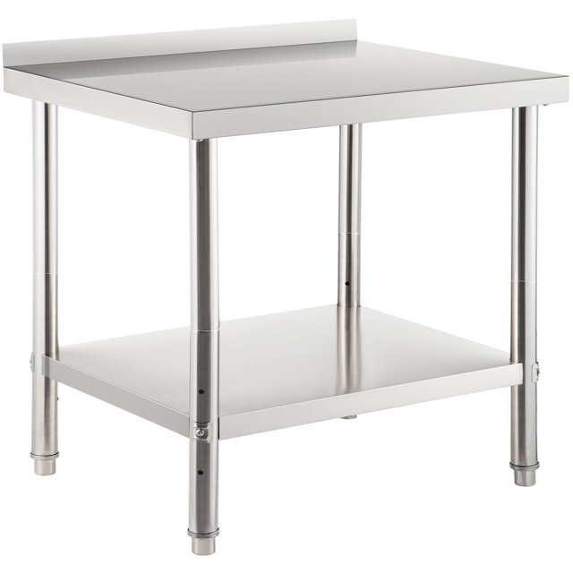 KFFKFF Stainless Steel Prep Table, 36 x 24 x 35 inches, 440 lb load ...