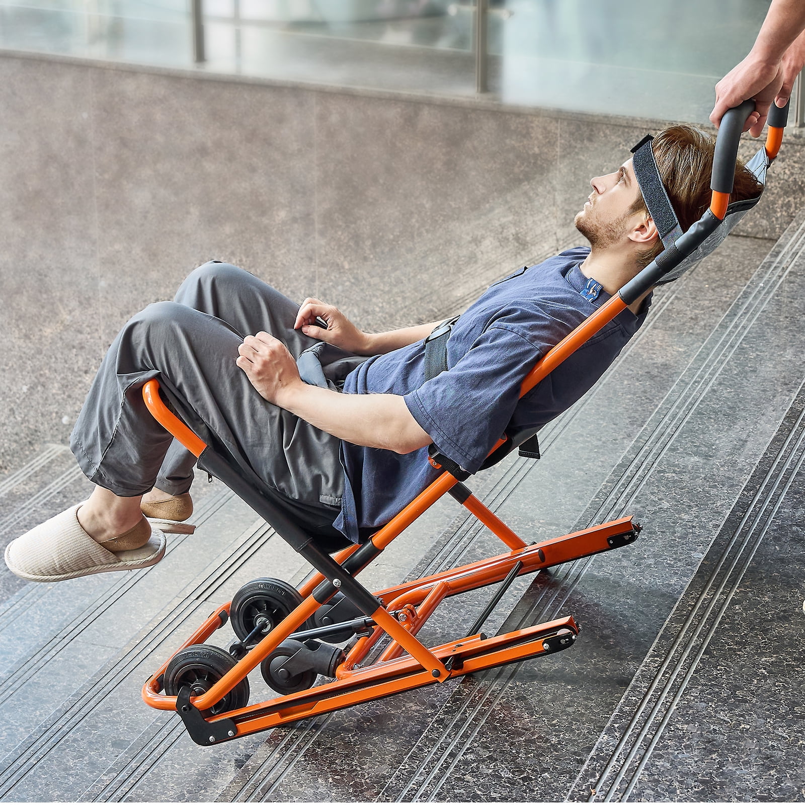 SKYSHALO Adult Disability Transport Staircase Patient Collapsible Stair ...