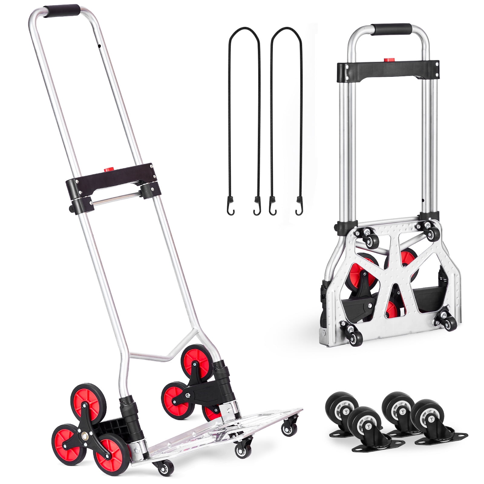 KFFKFF Stairway Navigation Cart, 260 lbs Load-Bearing Stair Ascender ...