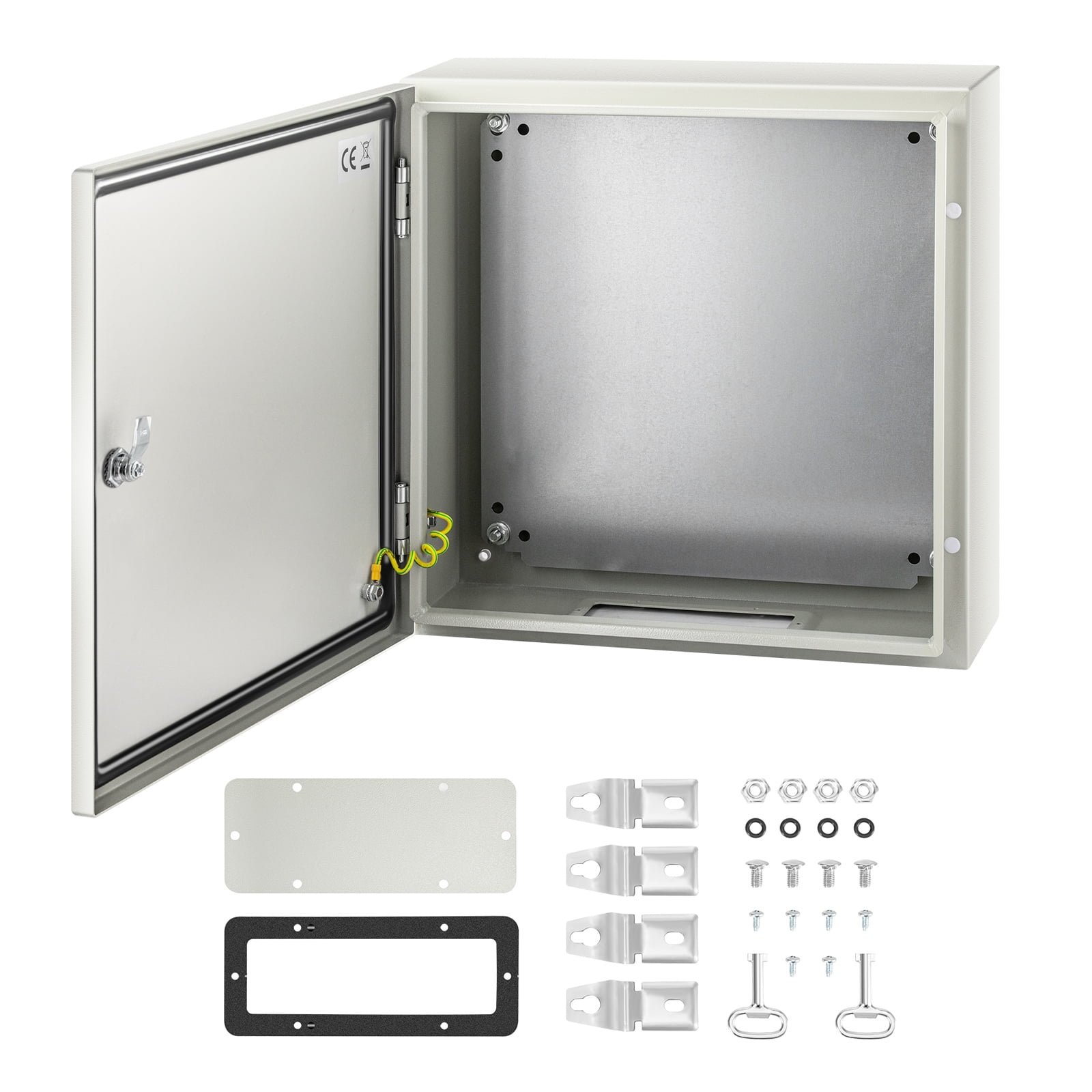 KFFKFF Steel Electrical Box 20” x 20” x 6”, Carbon Steel Hinged ...
