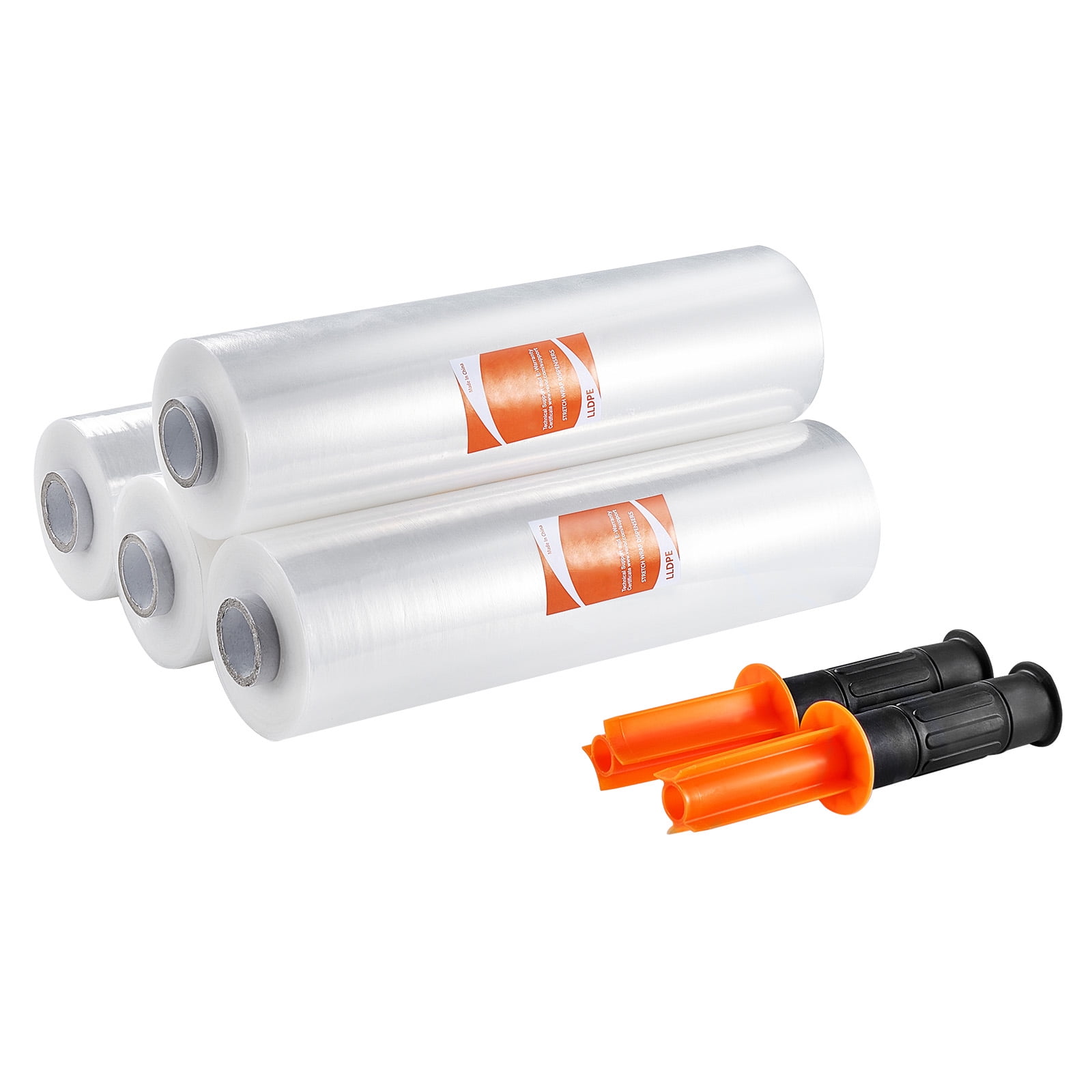 KFFKFF Stretch Wrap, 15 inches x 1200 feet, 4 Pack, 80 Gauge Robust ...