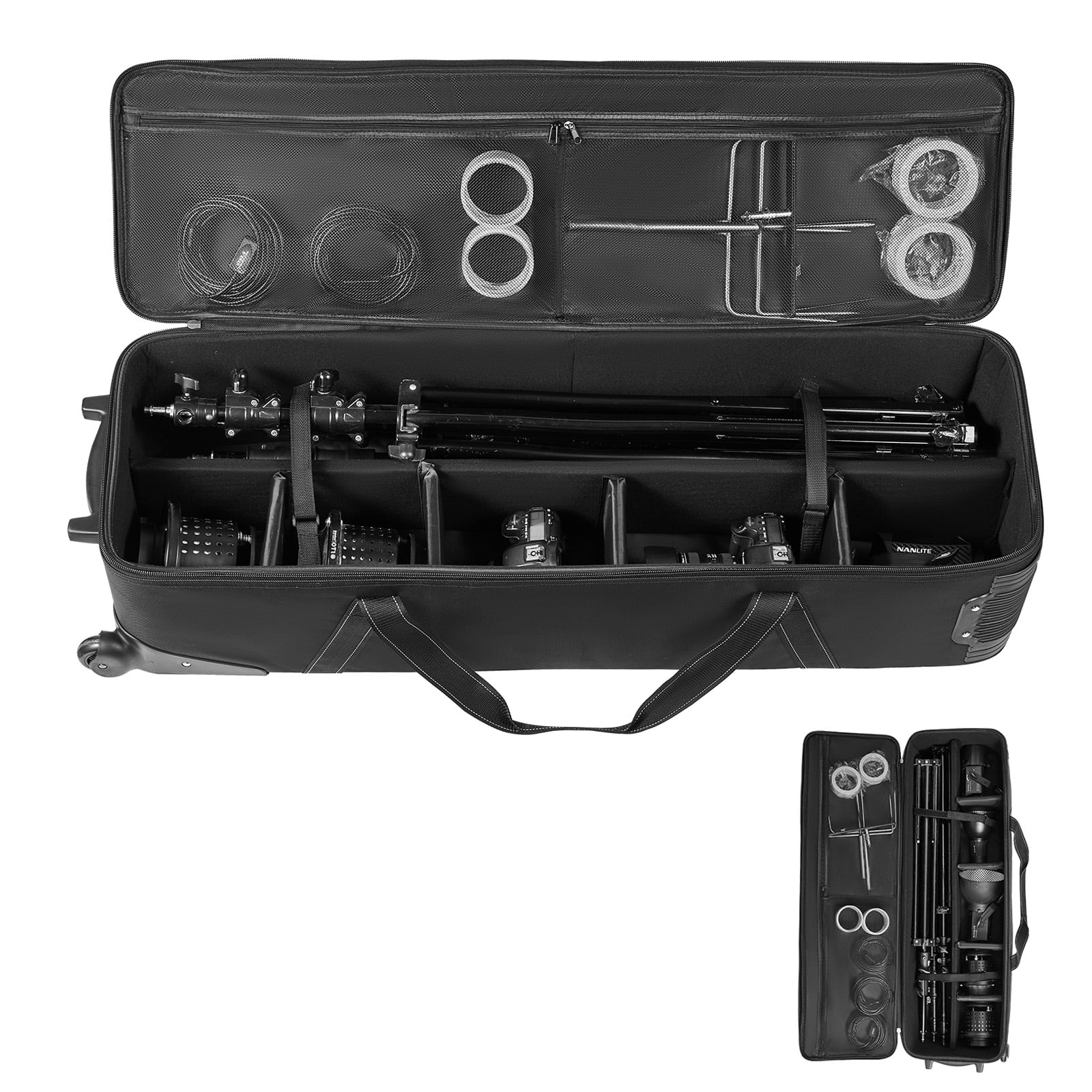 KFFKFF Studio Gear Cart, Dimensions: 39.37 x 14.96 x 12.60 in / 100 x ...