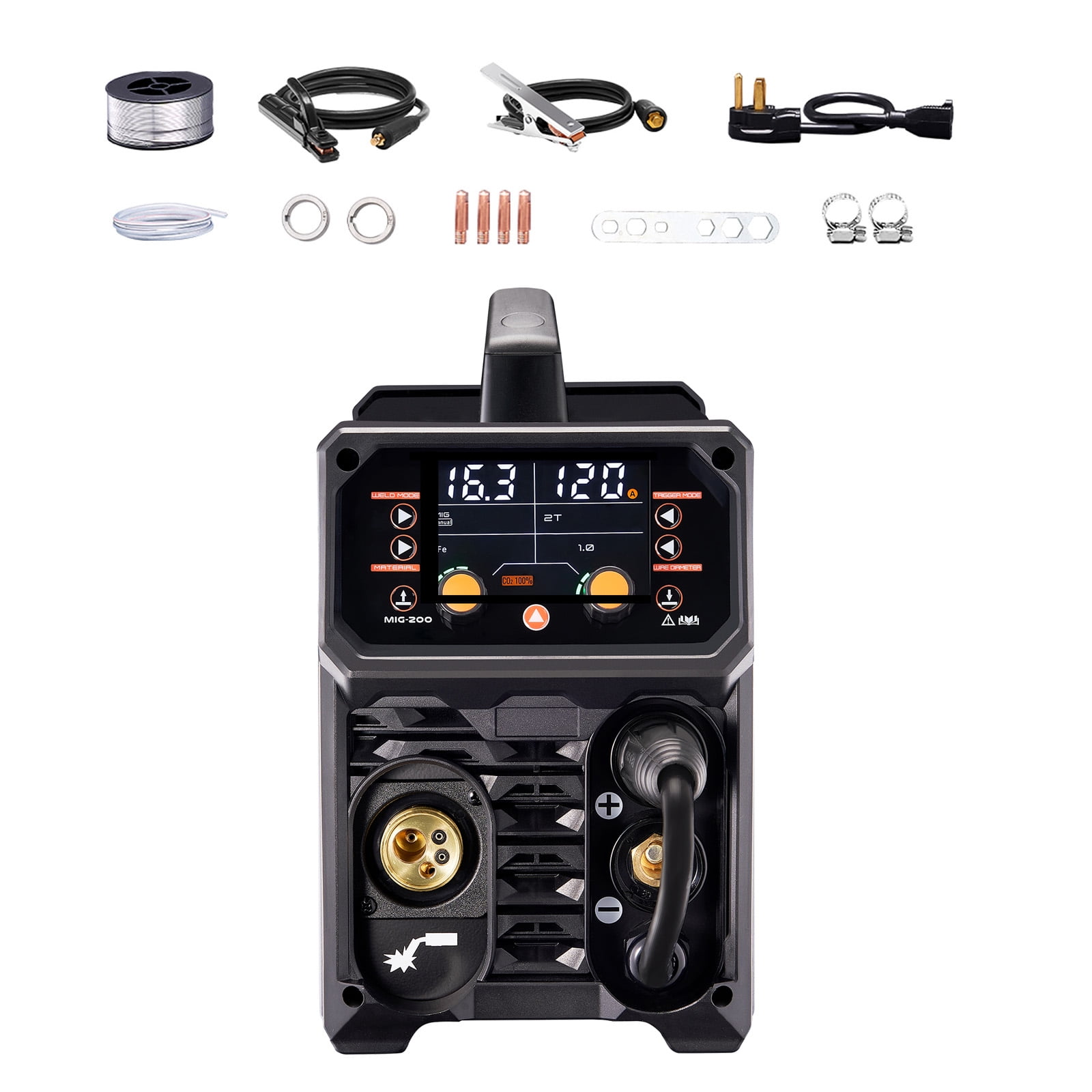 KFFKFF Superior MIG Welder, 200A Pulse MIG Welder, 5-in-1 Harmonized ...