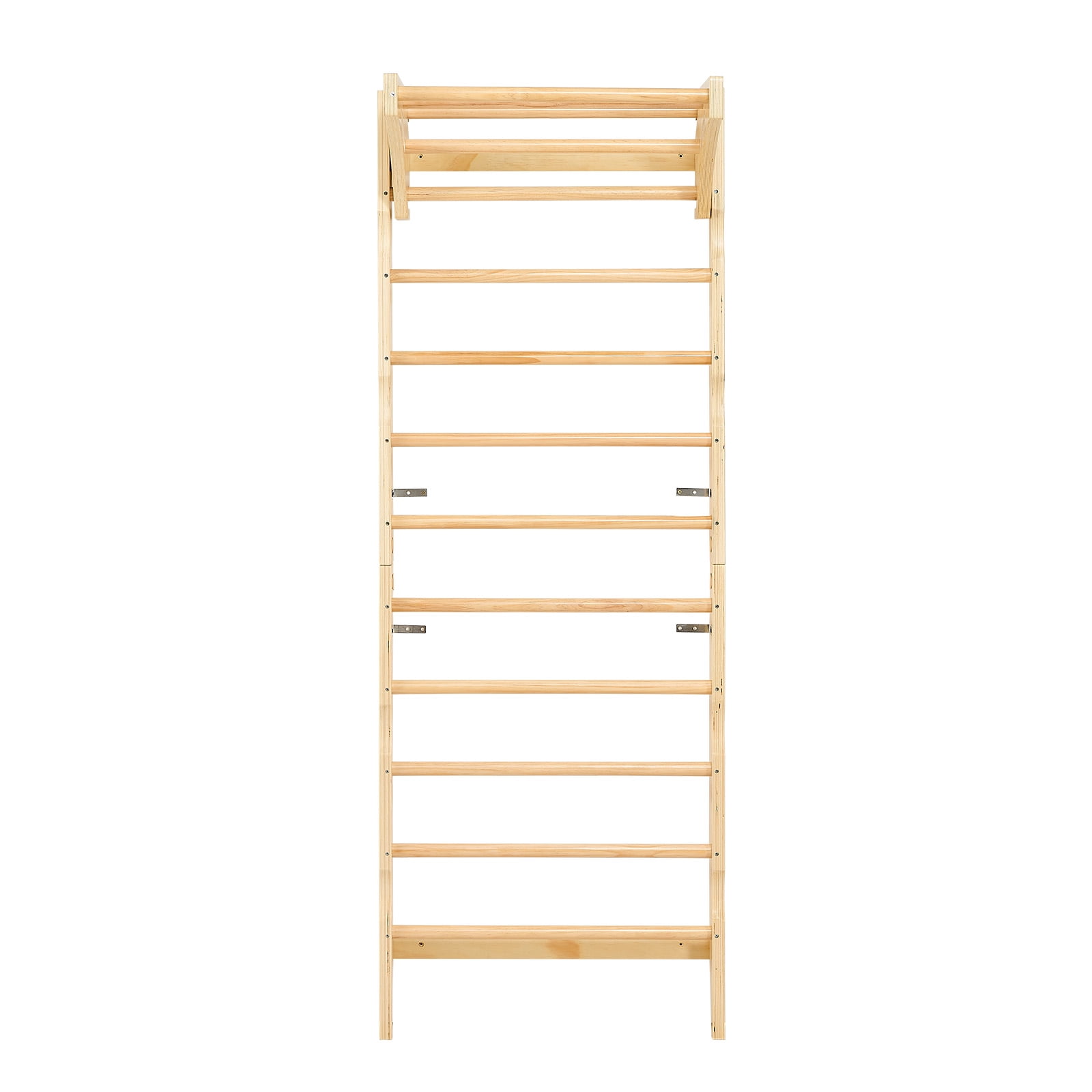 KFFKFF Swedish Ladder Wall Gym, 2-in-1 10-Level Indoor Fitness ...