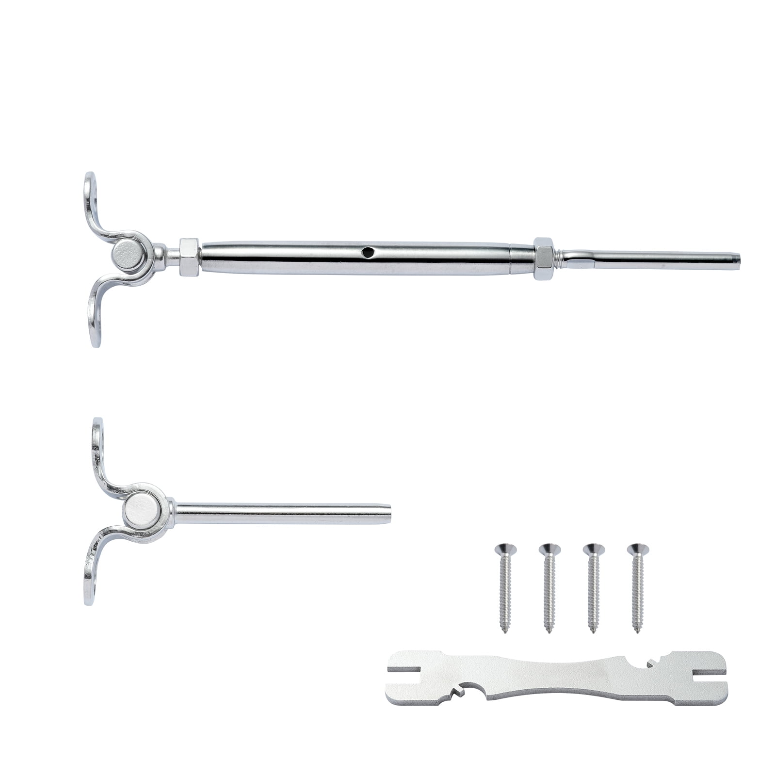 KFFKFF T316 Stainless Steel, Adjustable Angle 1/8" Cable Railing Kit ...