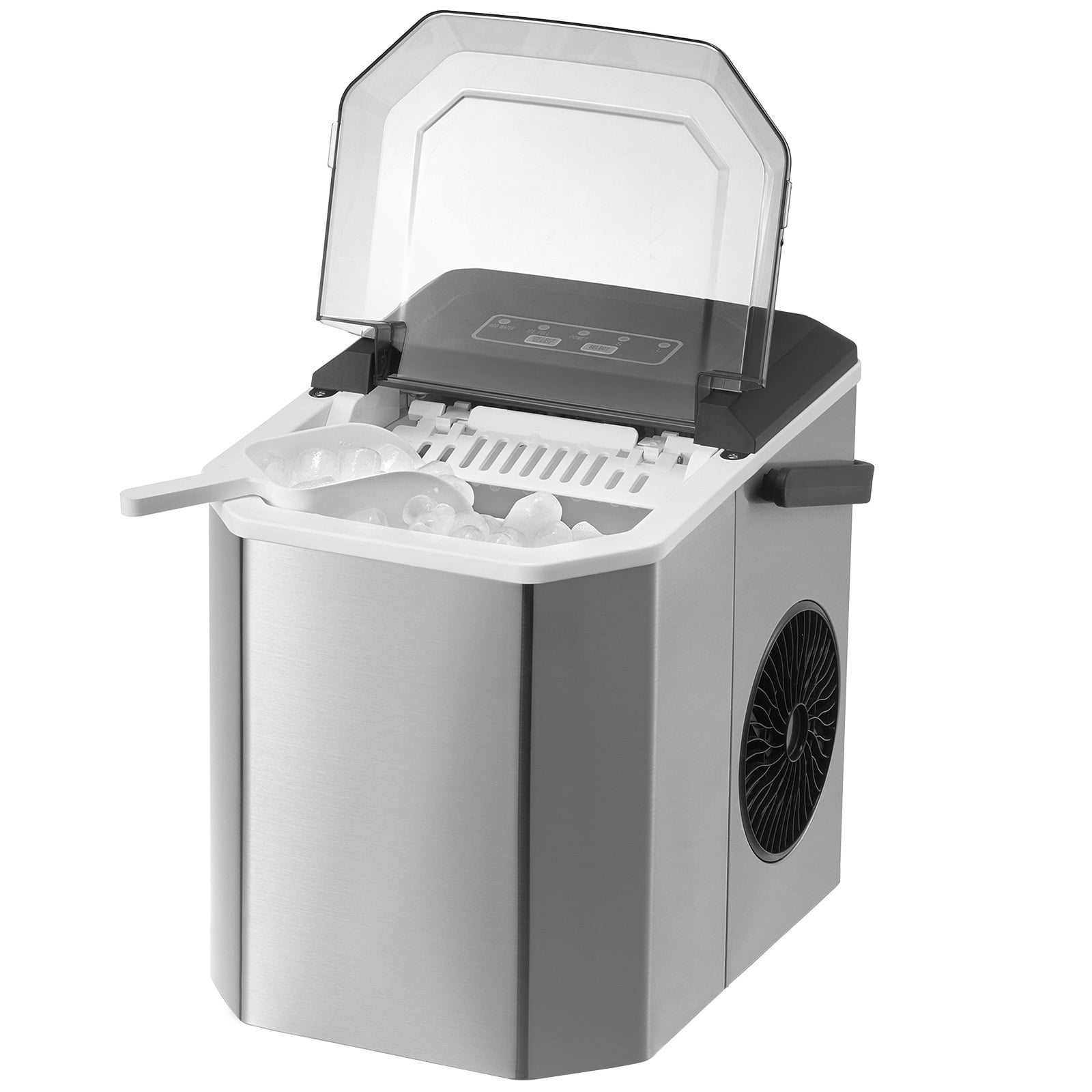 KFFKFF Countertop Ice Maker Portable Ice Maker Self-Cleaning Portable ...