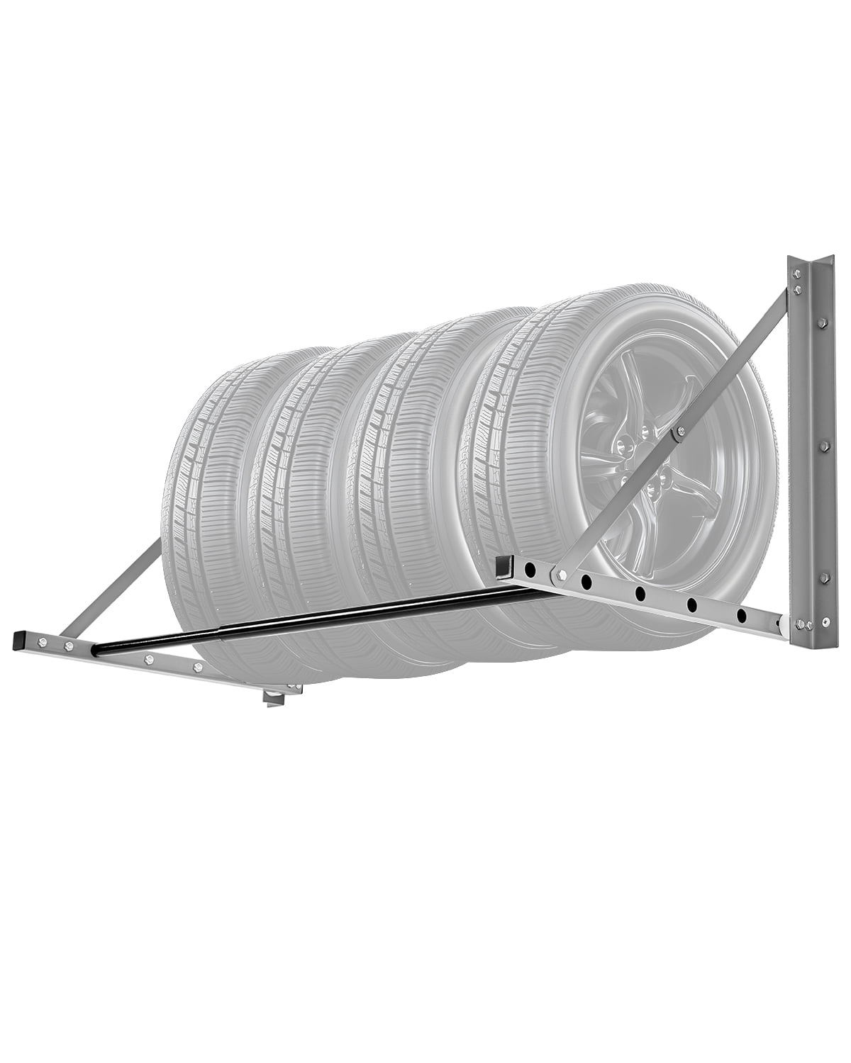 KFFKFF Tire Storage Rack, Wall-Mounted and Foldable, 32" - 48 ...