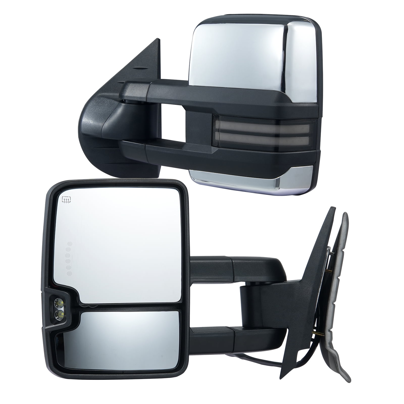 KFFKFF Tow Mirrors, Set of Two for Chevrolet Silverado (2007-2014)/GMC ...