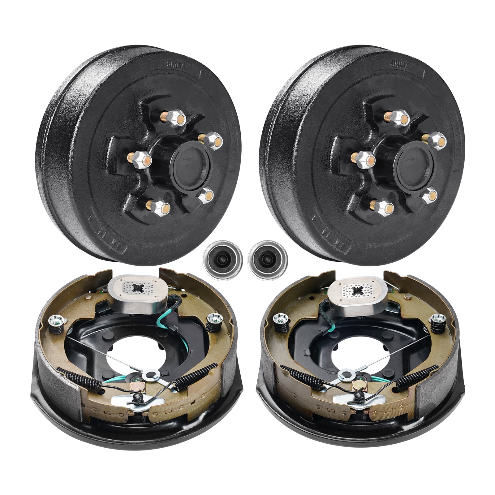KFFKFF Trailer Drum Hub Kits 5 on 4.5" B.C. featuring 10" x 2-1/4 ...