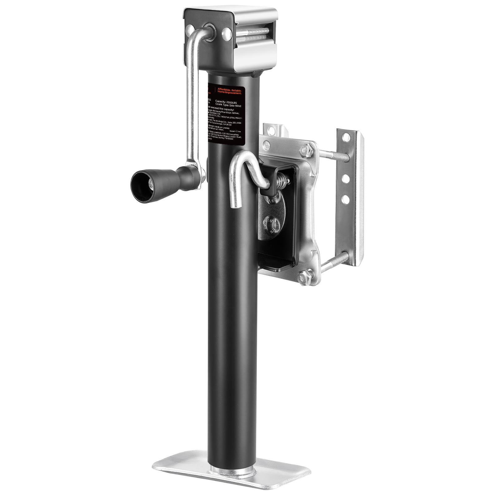 KFFKFF Trailer Jack with 2500 lbs Load Capacity, Durable Swivel Bolt-on ...