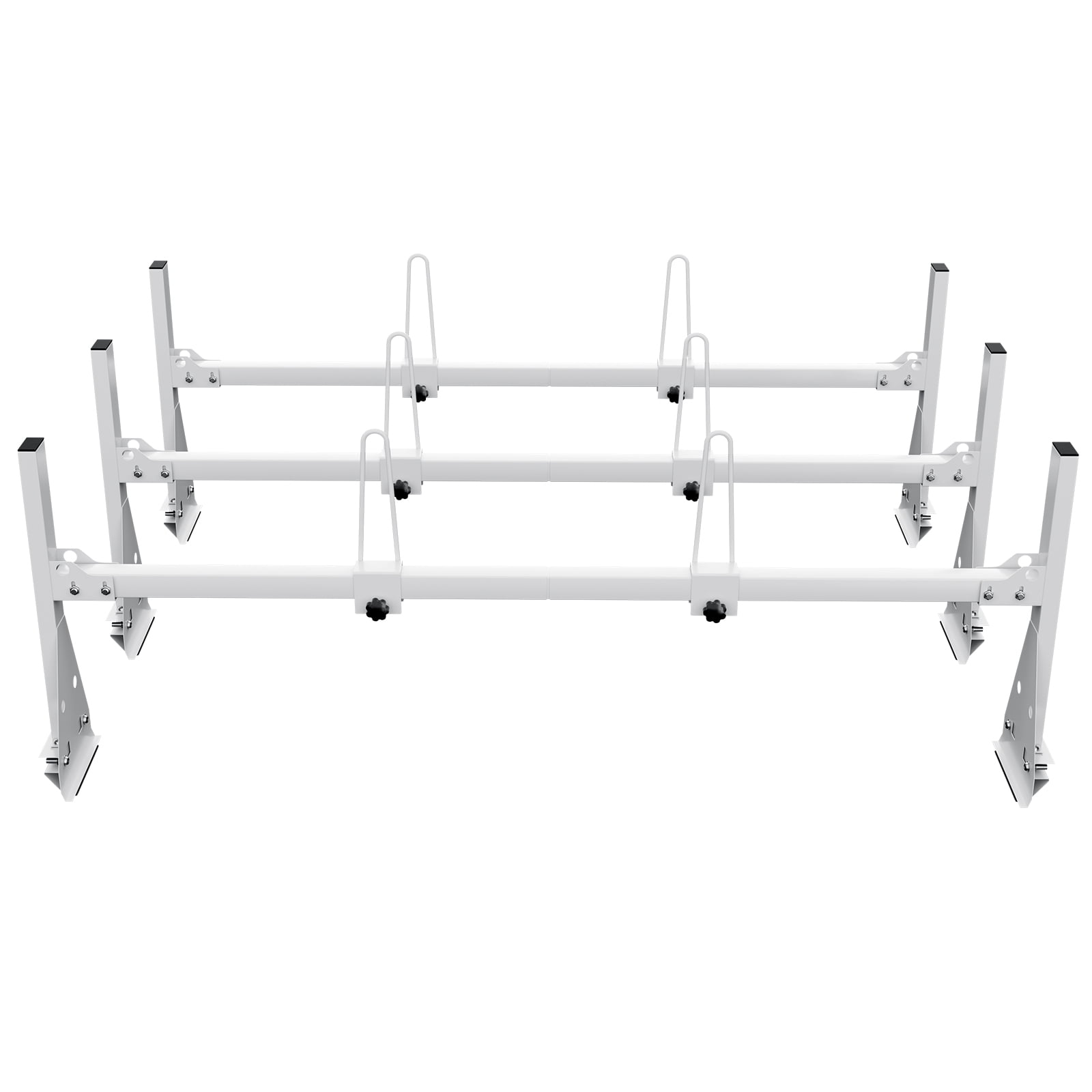 KFFKFF Trailer Ladder Rack, 59" Adjustable Roof Rack, 3 Crossbars ...