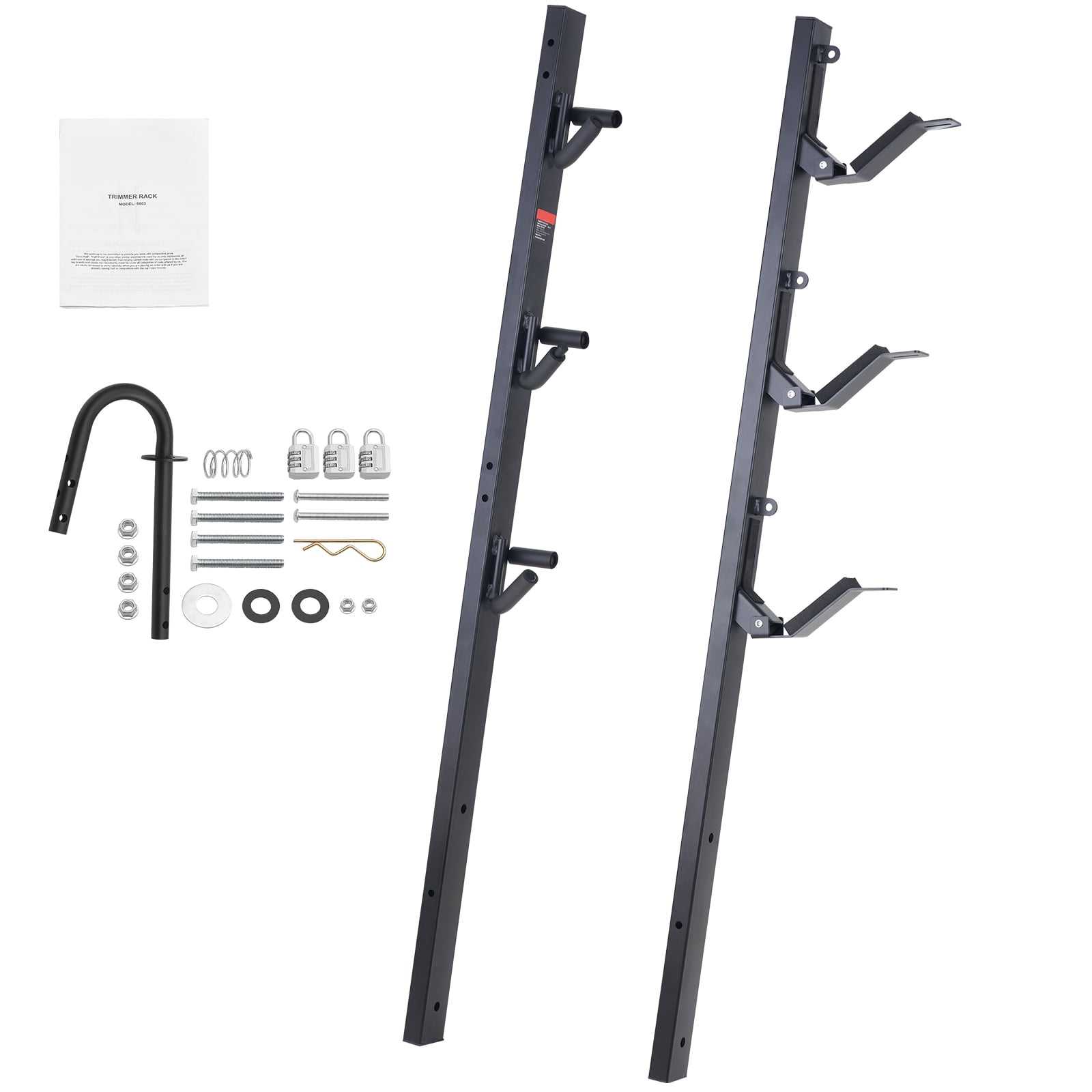 KFFKFF Trimmer Rack, Secure 3-Slot Weed Trimmer Rack, Lockable Trimmer ...