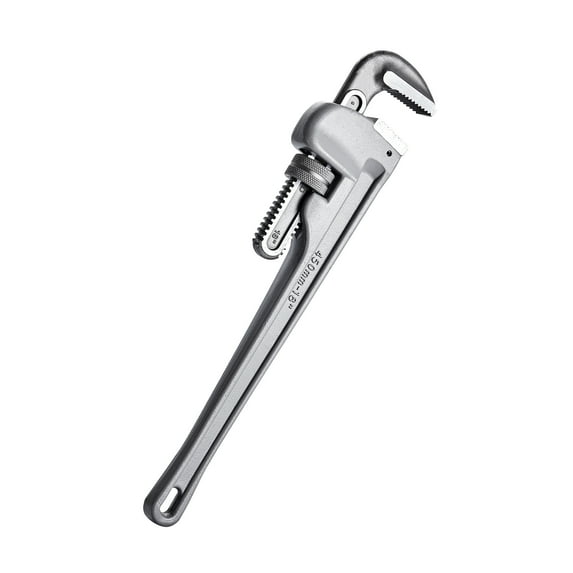 KFFKFF 3-Piece Pipe Wrench Set, Aluminum 10", 14", 18" Straight Pipe ...