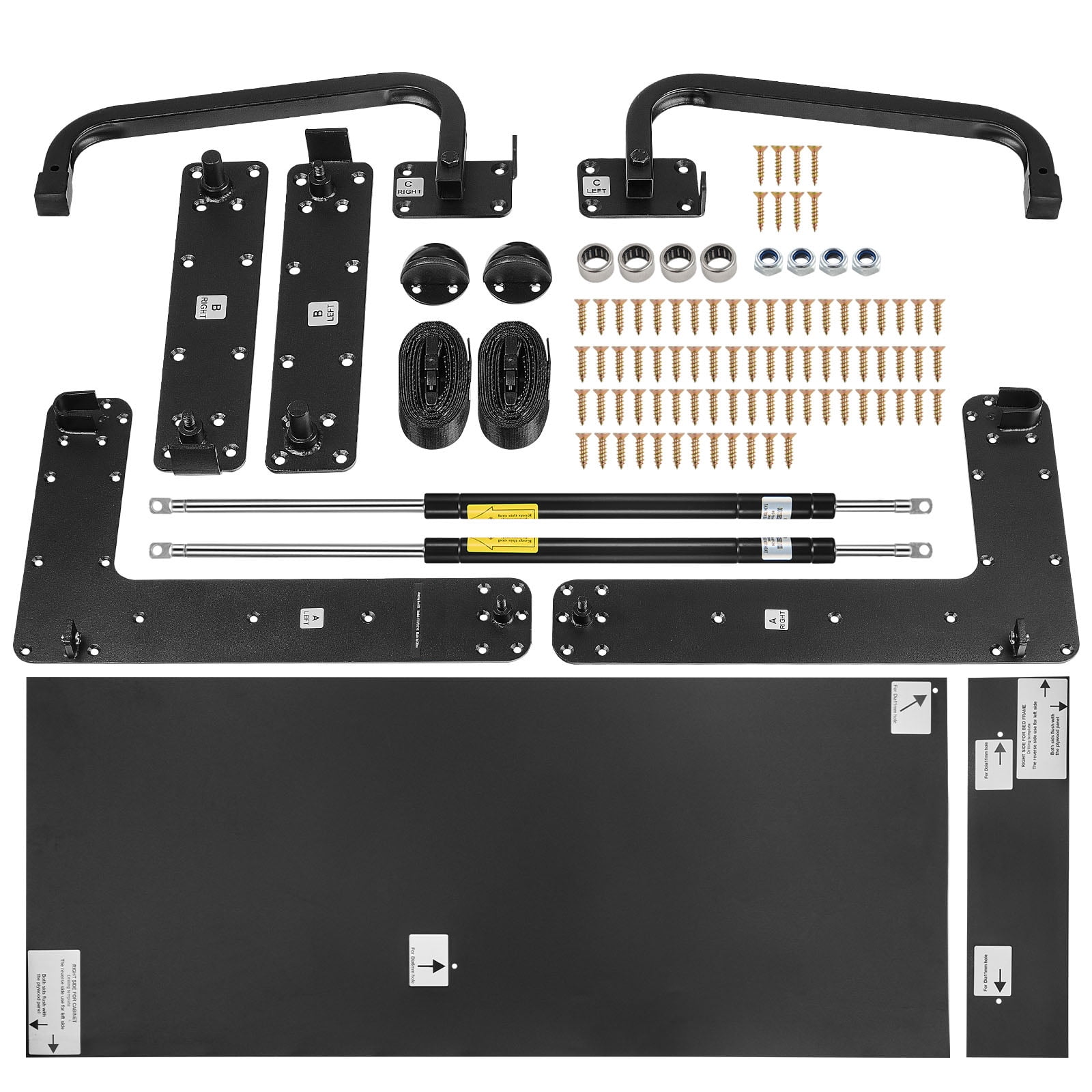 KFFKFF Twin Murphy Bed Kit, Deluxe DIY Wall Bed Mechanism, Durable ...