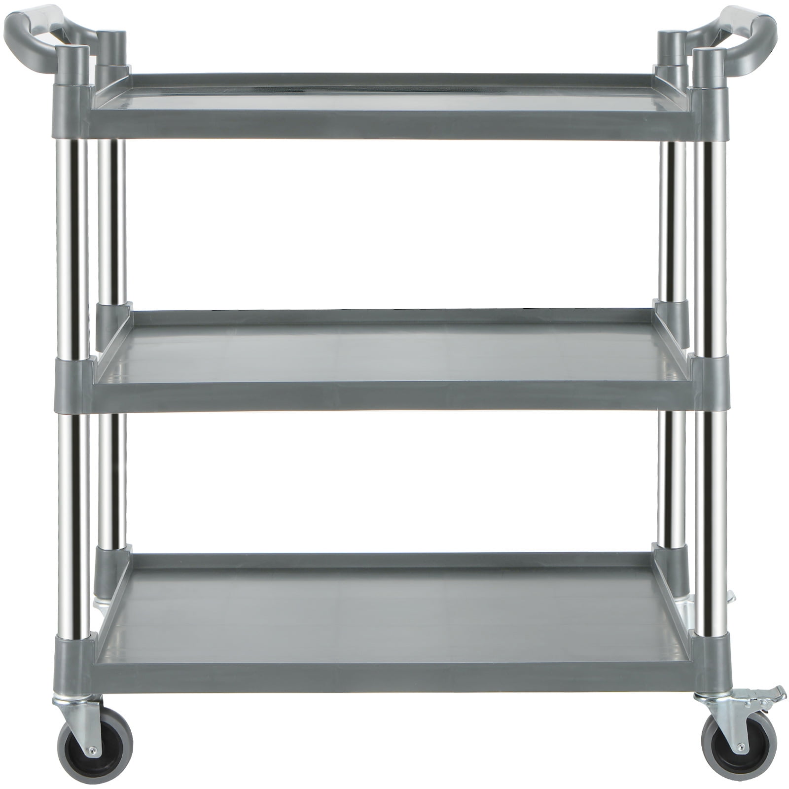 KFFKFF Utility Assistance Trolley, Triple Tier Sturdy 220LBS Catering ...