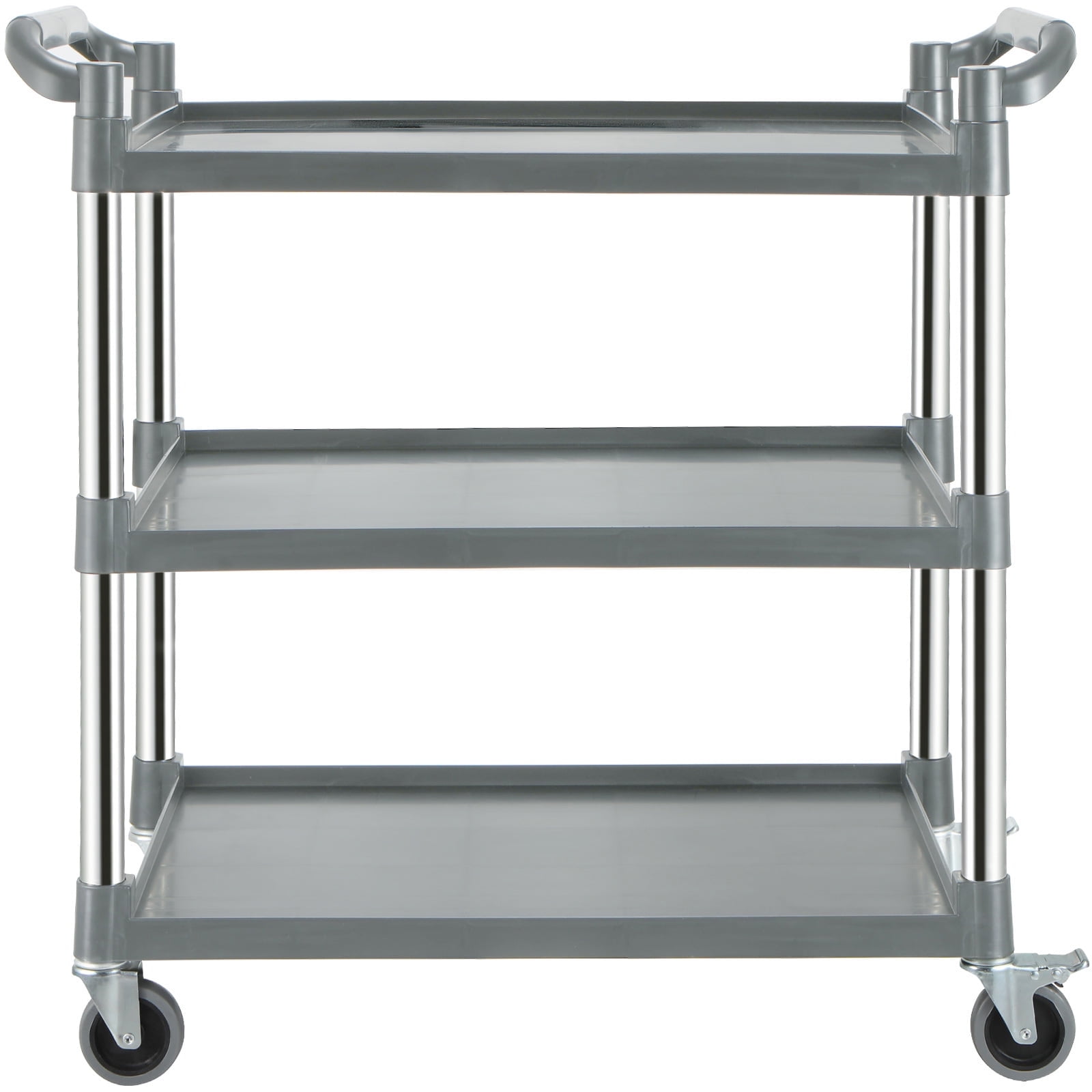 KFFKFF Utility Service Cart with Wheels 3-Tier Food Service Cart 220lbs ...