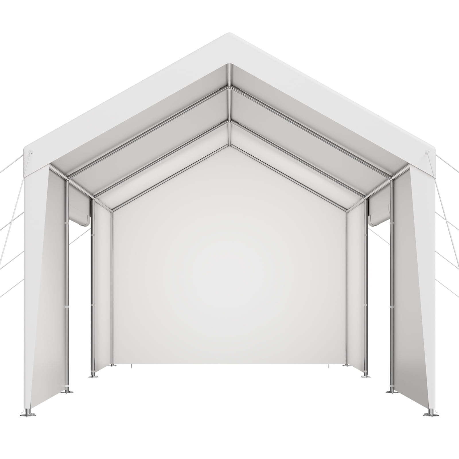 KFFKFF Vehicle Shelter, 10 x 20 FT Exterior Vehicle Cover, Movable ...