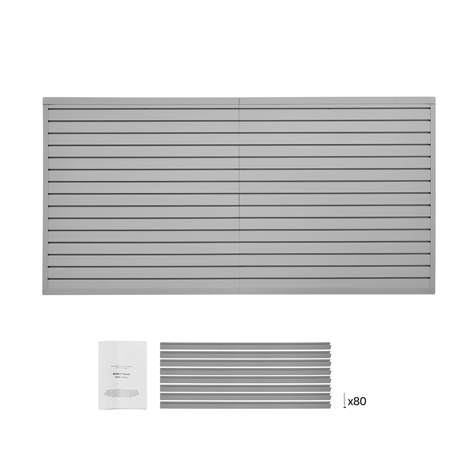 KFFKFF Wall Panel System, 8 x 4 ft, PVC Garage Wall Panel with Flexible ...