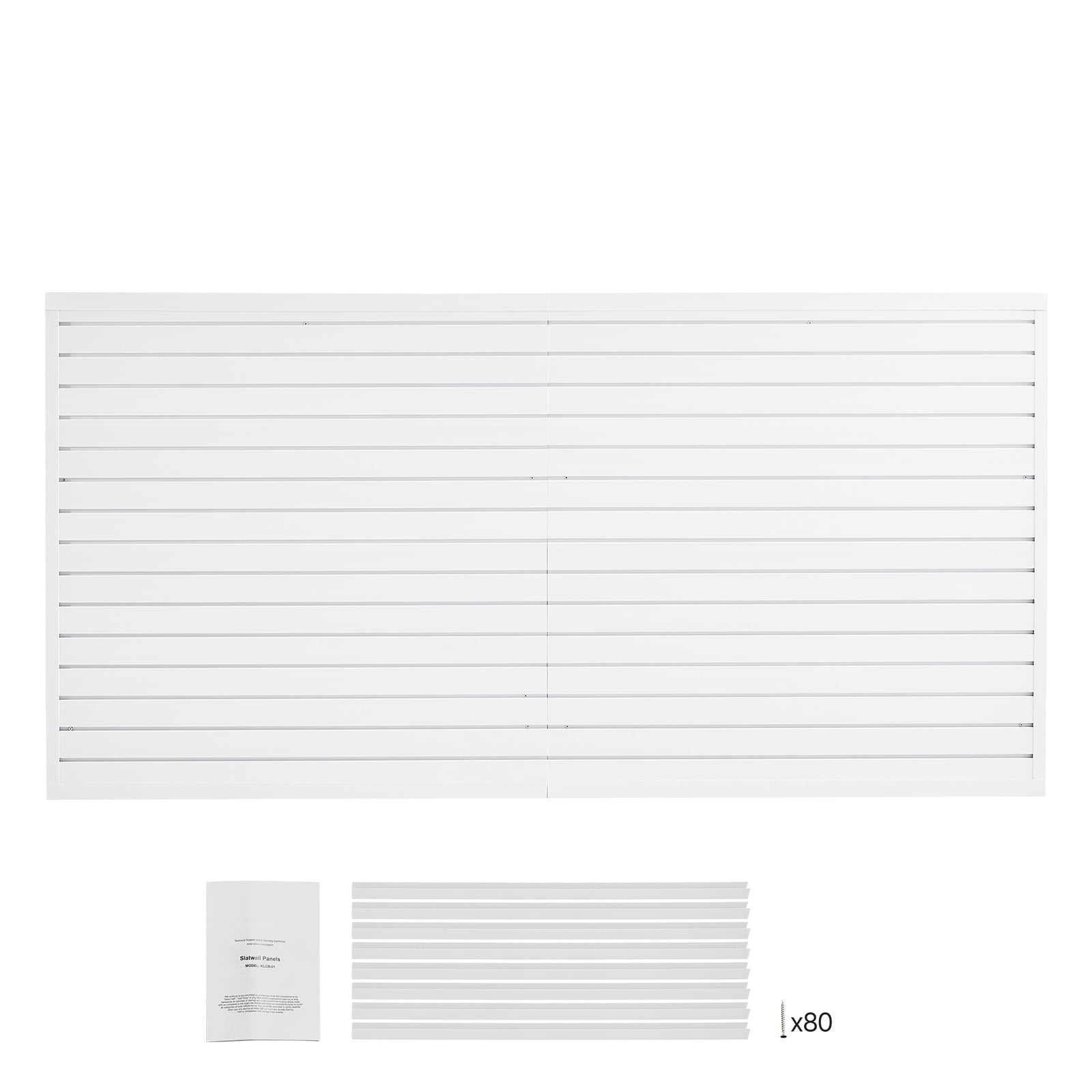 KFFKFF Wall Panel System, 8 x 4 ft, PVC Garage Wall Paneling with ...