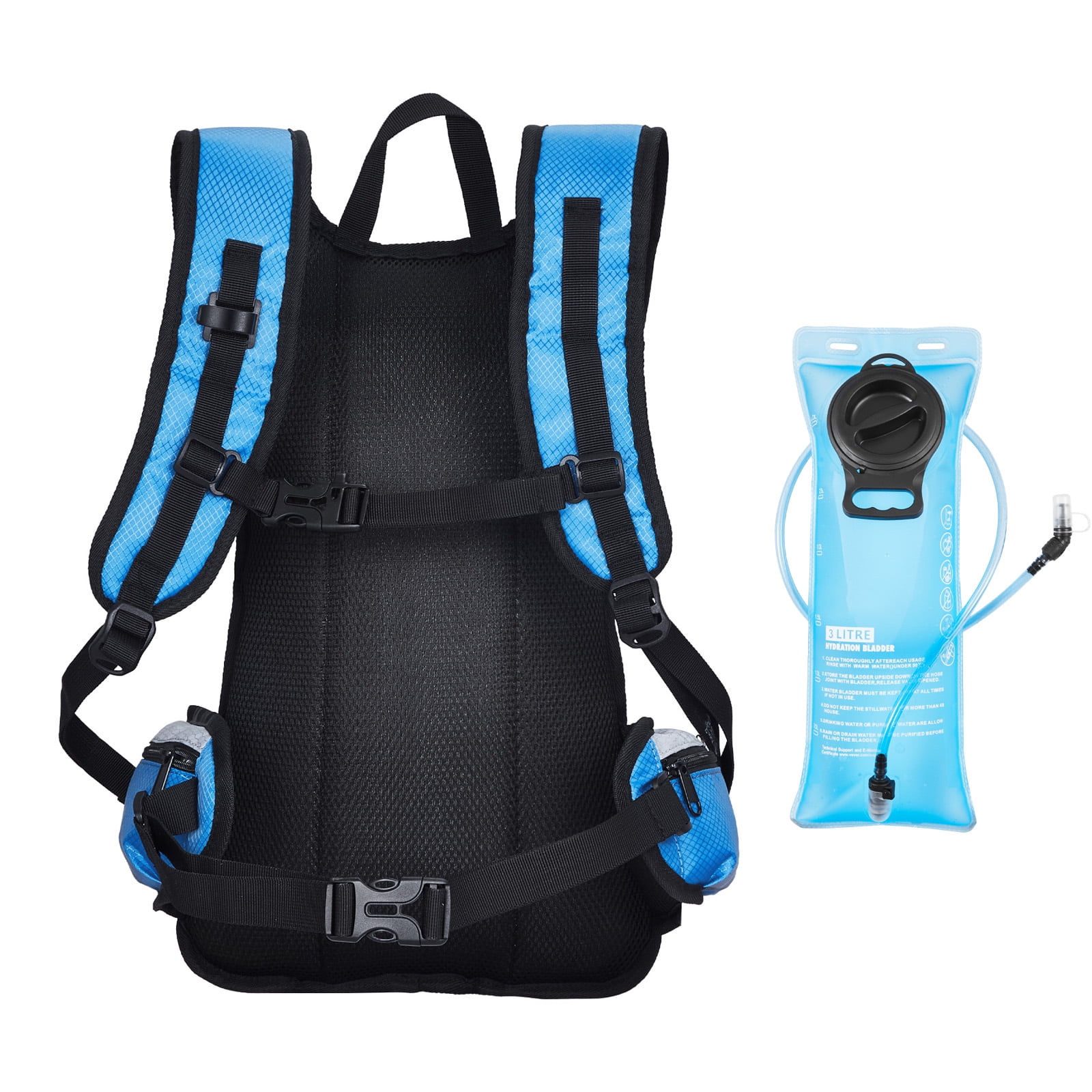 KFFKFF Water Hydration Rucksack, 15L Thermal Insulation Pack with 3L ...