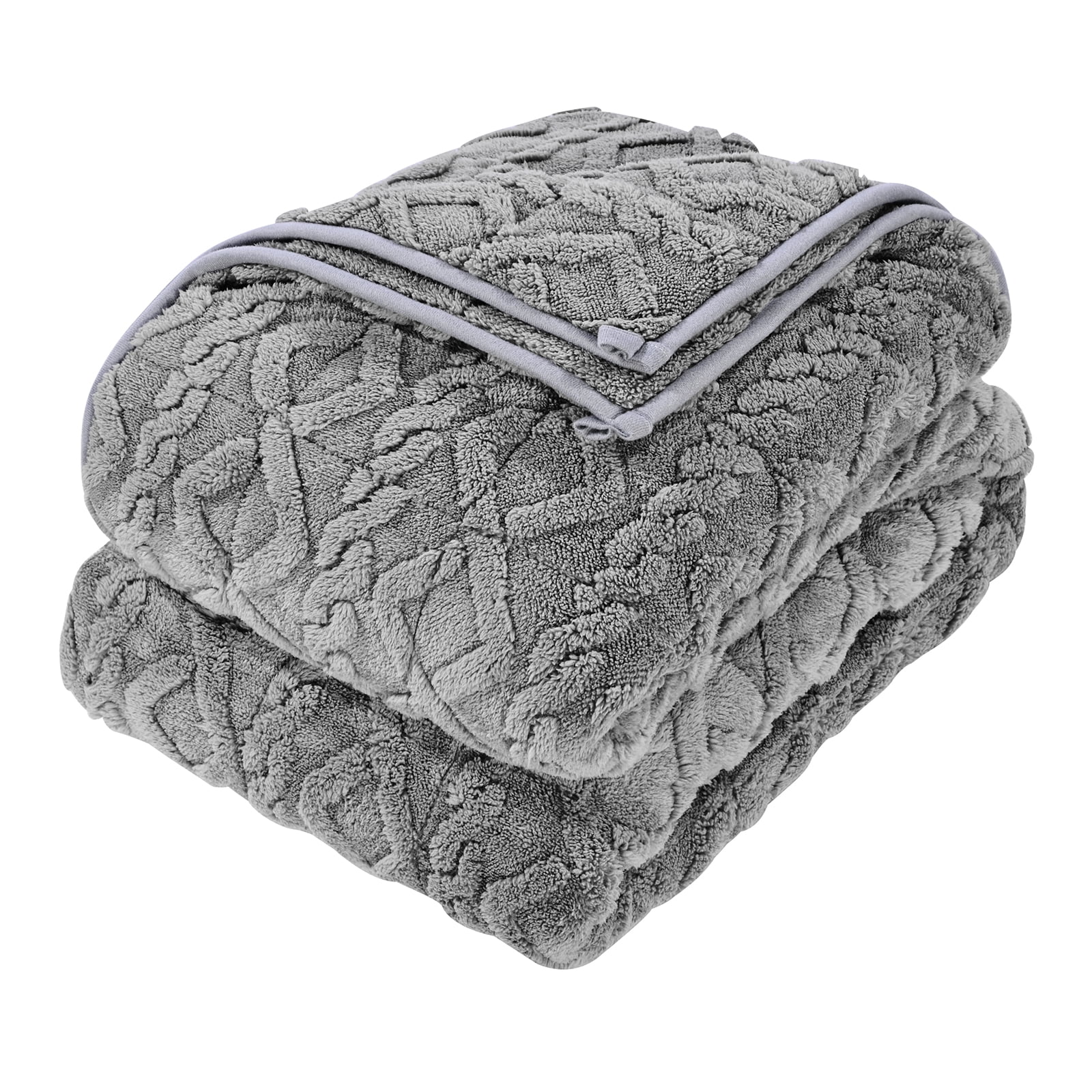 KFFKFF Weighted Blanket, 20 lbs, 60 x 80 in Queen Size, Sherpa Fleece Heavy Blanket with Glass ...