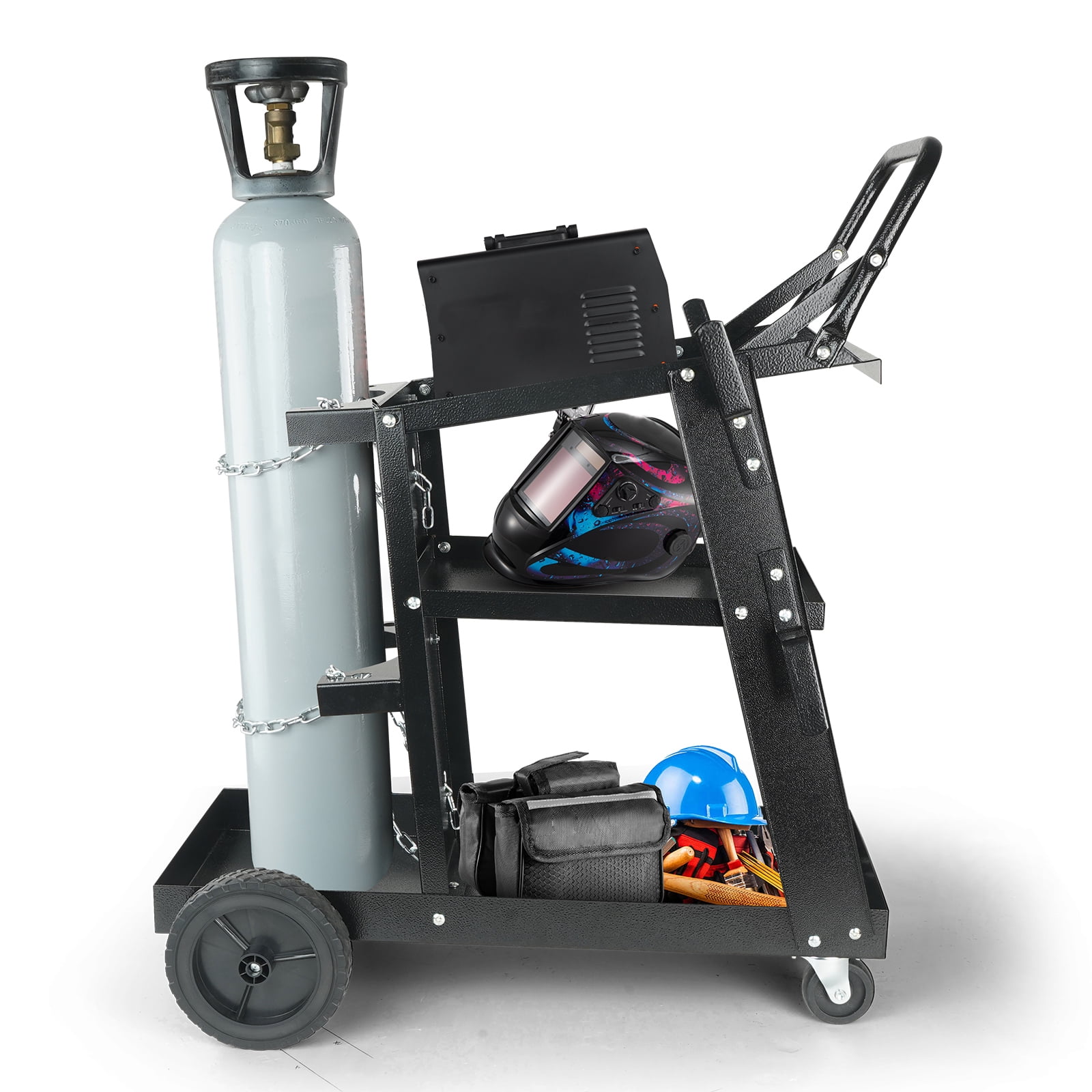 KFFKFF Welder Cart, Durable 3-Tier Structure, Supports Up to 400 Lbs ...