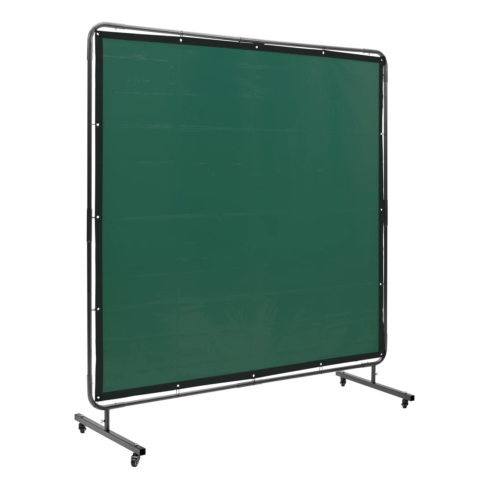 KFFKFF Welding Screen with Frame, 6' x 6' Welding Shield, Fire ...