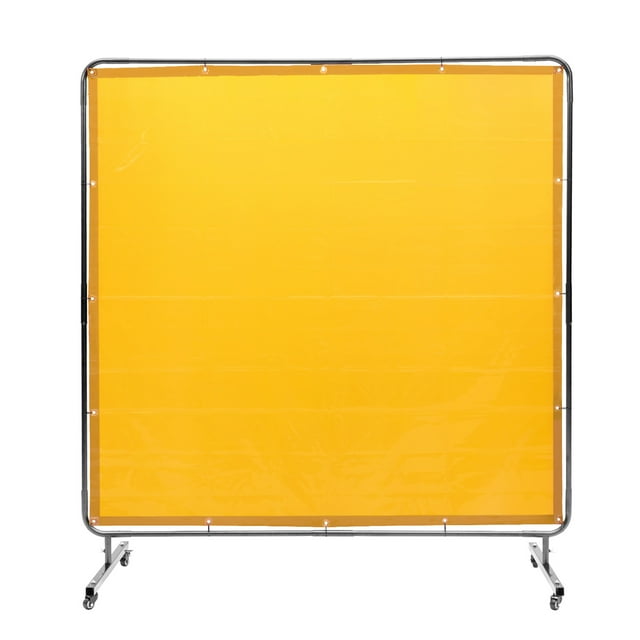 KFFKFF Welding Screen with Frame, 6' x 6' Welding Safety Partition ...