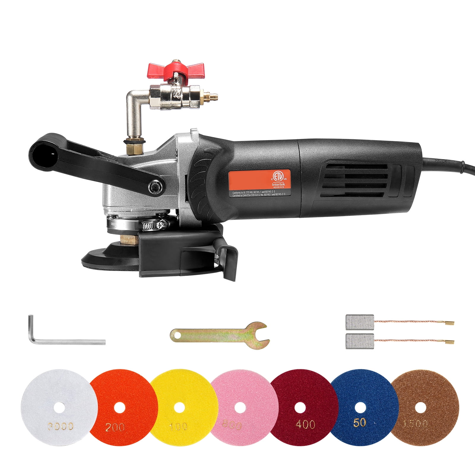 KFFKFF Wet Stone Polisher, 4-Inch for Granite, with 6-Speed Settings ...