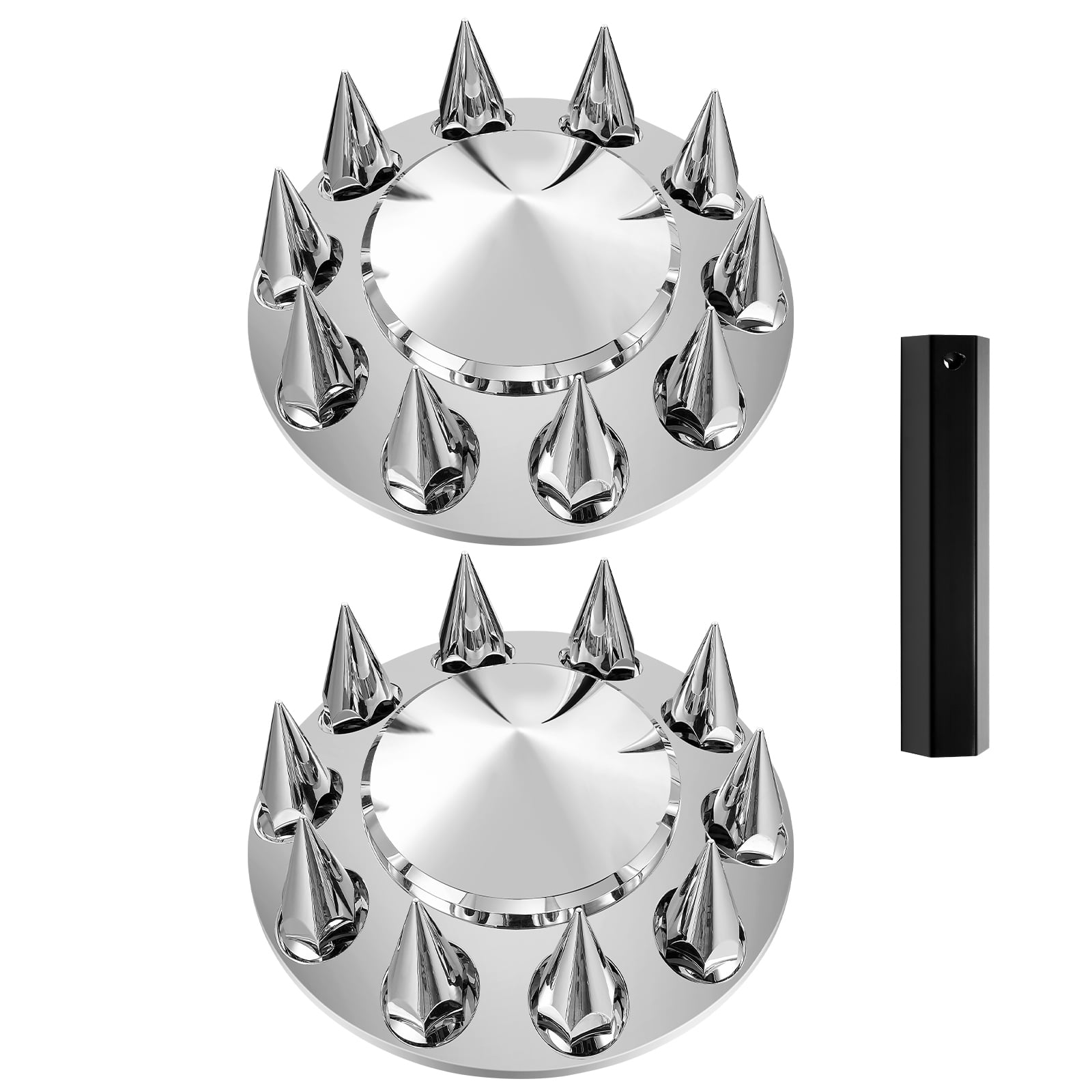 KFFKFF Wheel Covers for Front Axle, Axle Cover with Spikes for Large ...