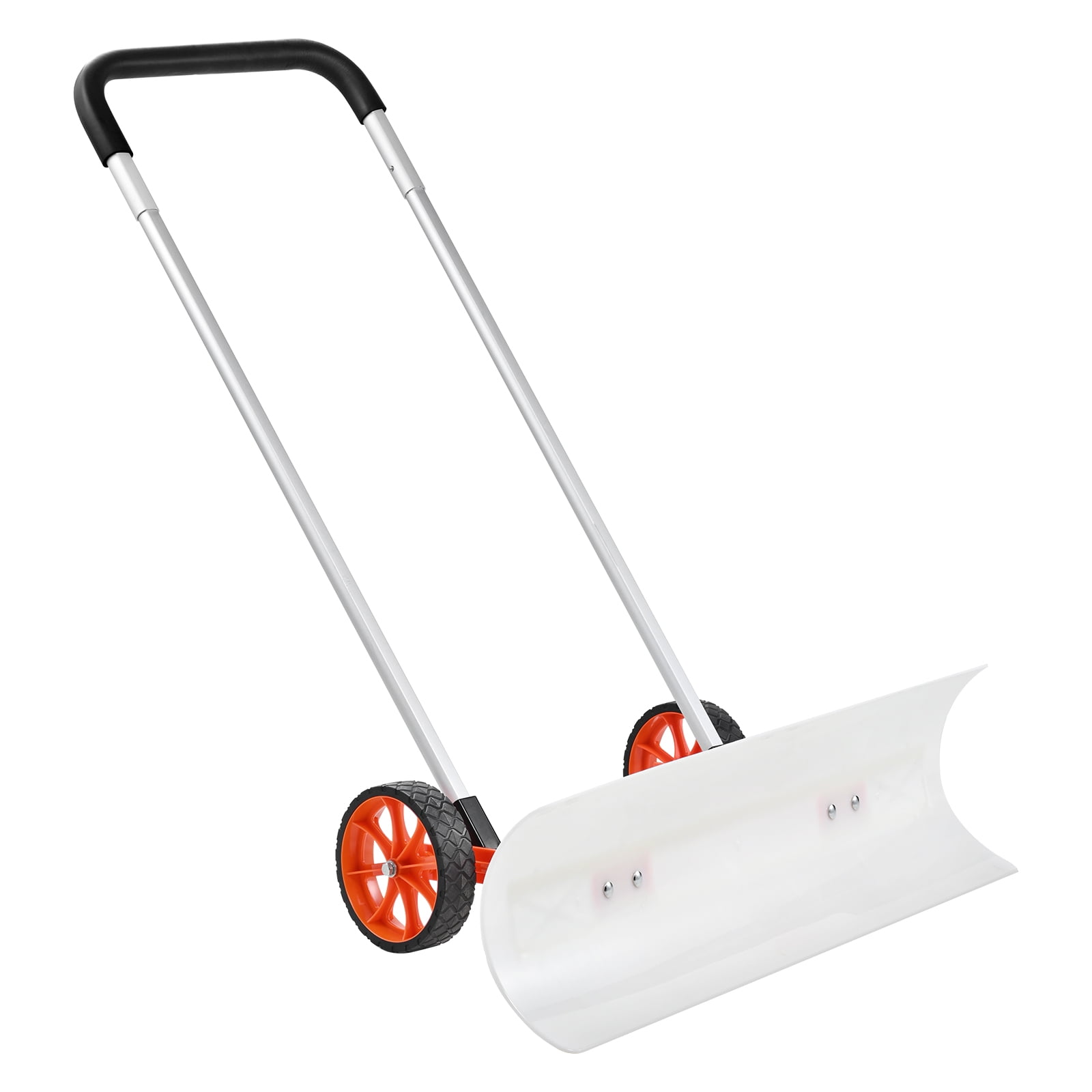 KFFKFF Wheeled Snow Scoop, 37-inch Driveway Snow Clearing Tool, ABS ...
