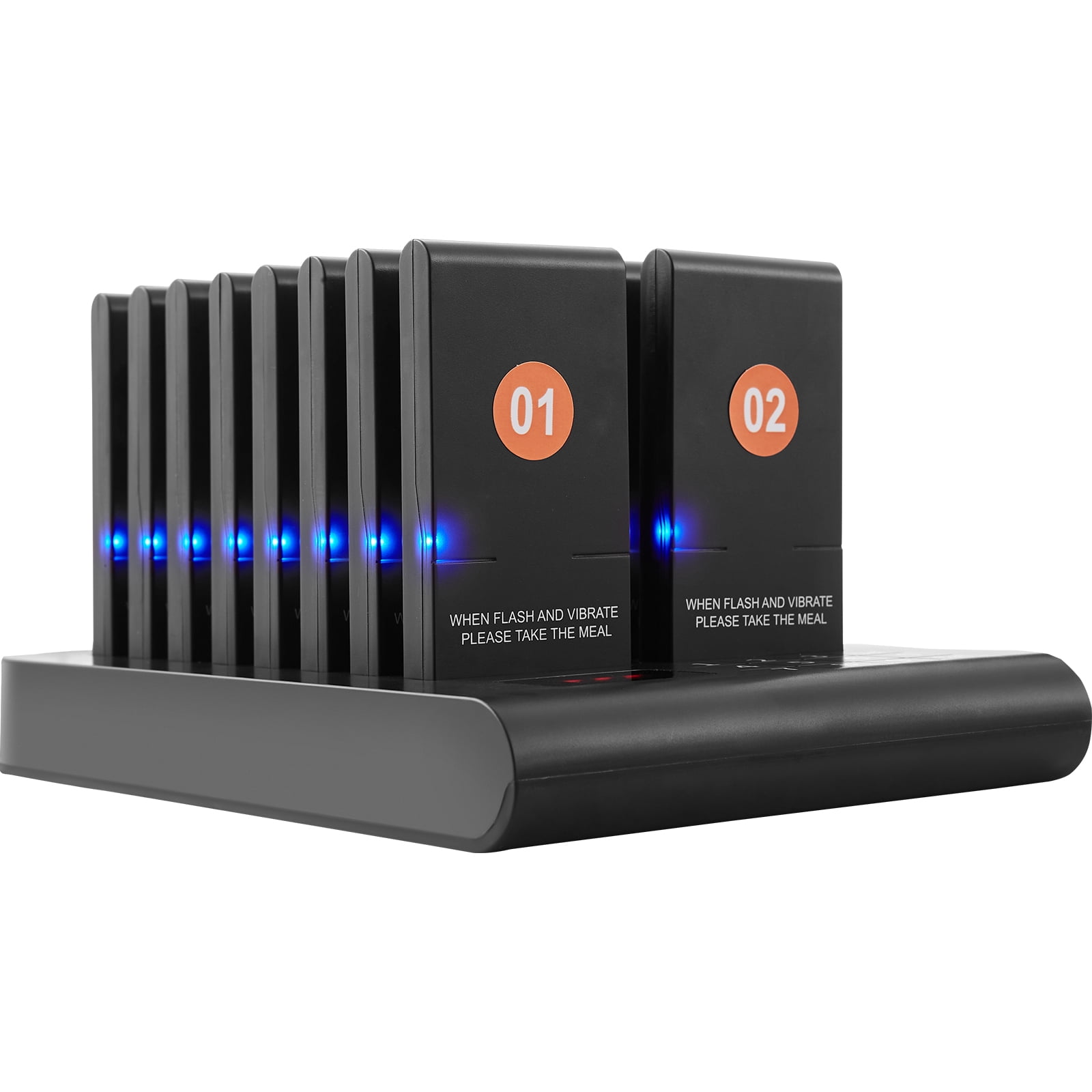 KFFKFF Wireless Paging System for Restaurants, 500m Long-Range Queue ...