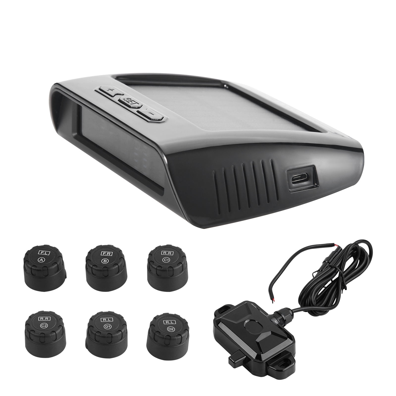 KFFKFF Wireless RV Tire Pressure Monitoring Kit, 7.3-116 PSI, Universal ...