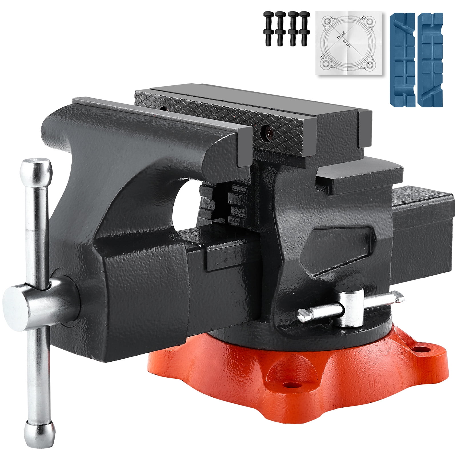 KFFKFF Workbench Clamp, 5.5" Clamping Width, 5.5" Maximum Clamping ...