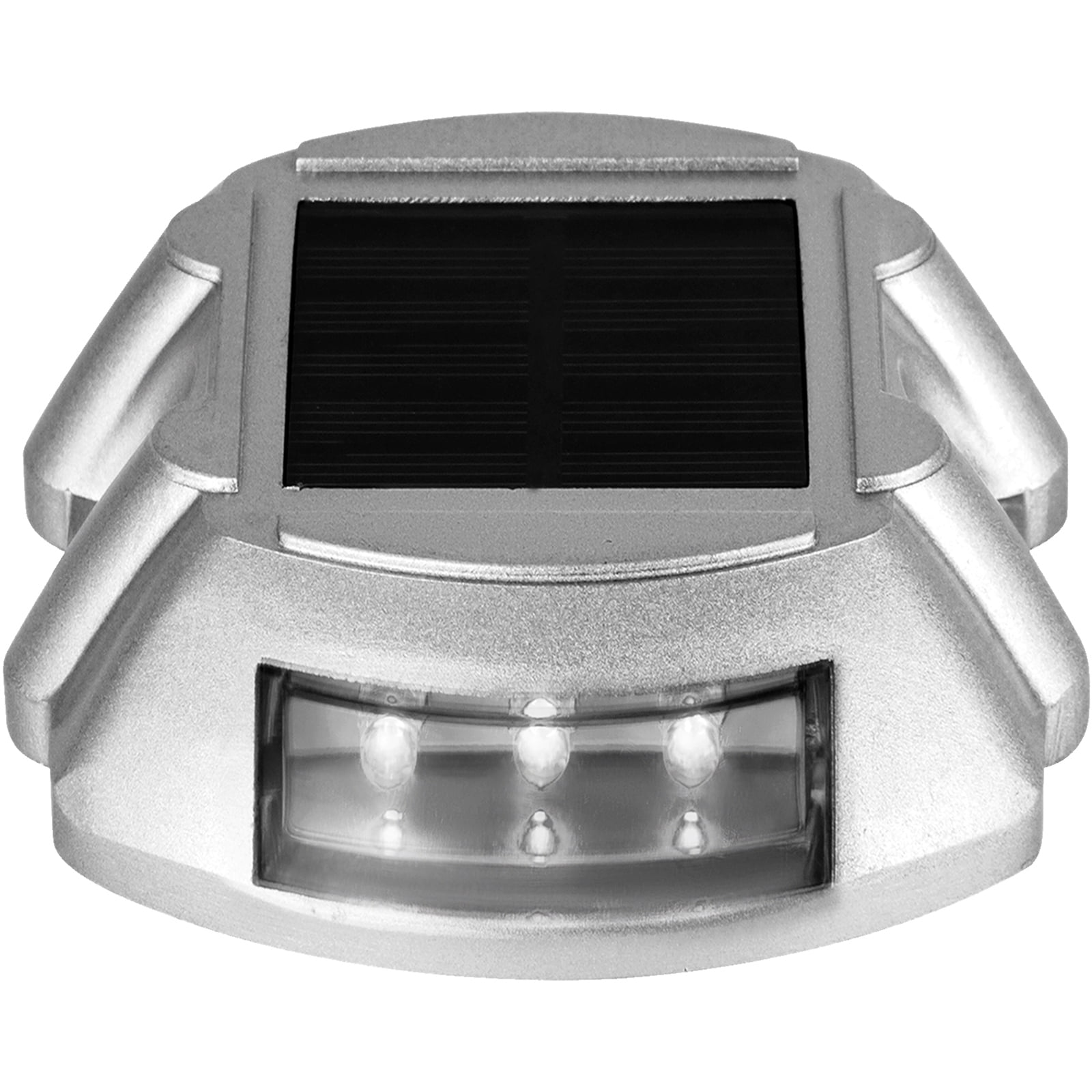KFFKFF lane light 8-PACK solar lane light bright white screw solar deck ...