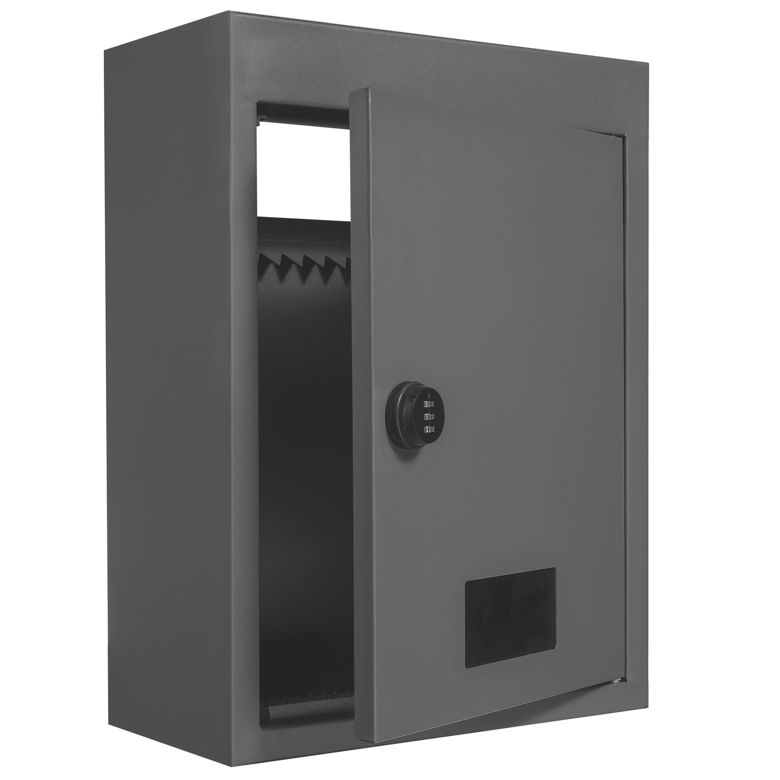 KFFKFF steel letterbox 320 x 158 x 430 mm recessed letterbox with code ...