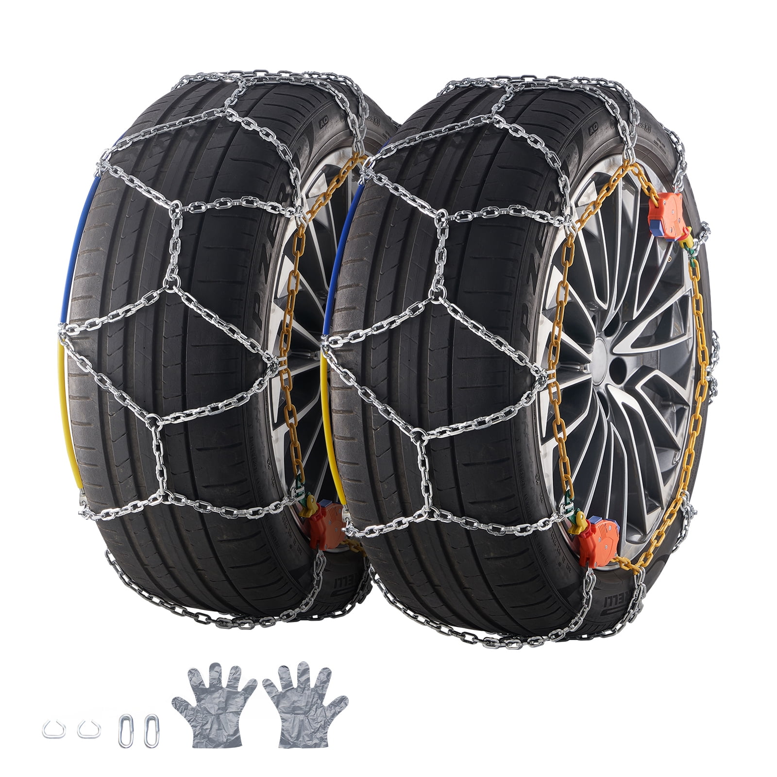 KFFKFFAutomatic Grip Snow Chains, Diamond Pattern Wheel Chains for ...