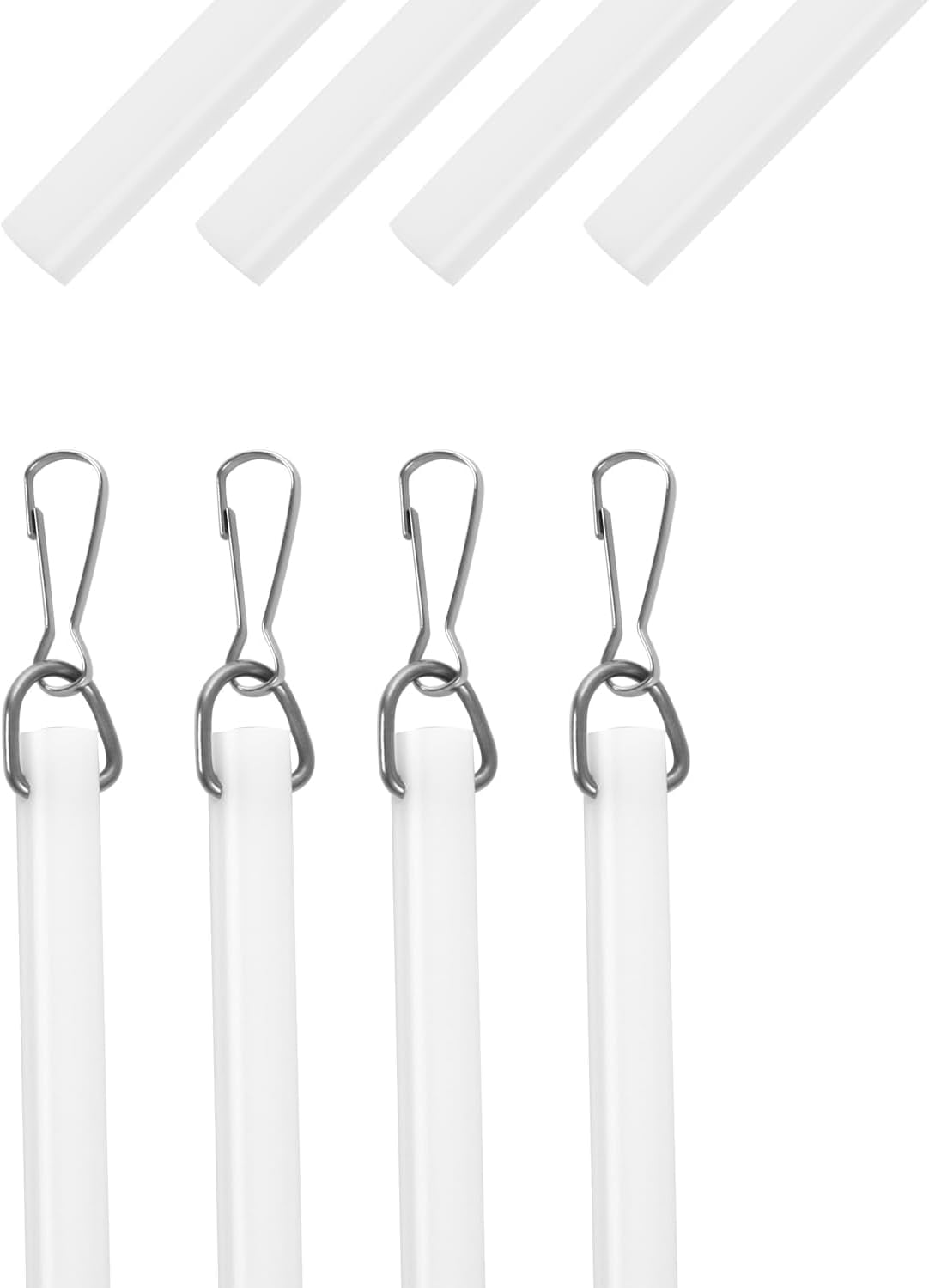 KFHARS-12 inch Curtain Pull Wand, White Curtain Pull Rod with Hook ...