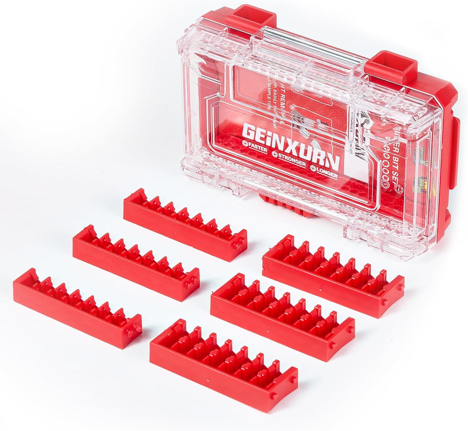 KFHARS-1Pc Red Storage Box Case, small parts box with detachable ...