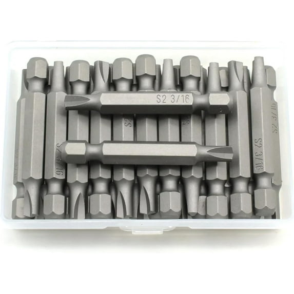 KFHARS-25 pc 3/16 Inch Clutch 2 Inch Long Screwdriver Insert Bits ...