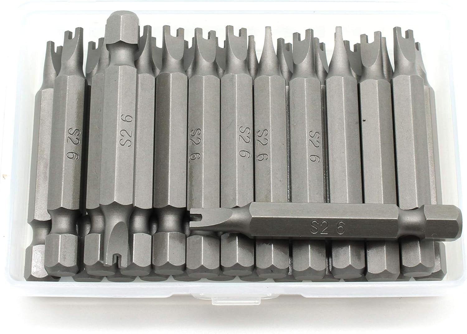 KFHARS-25 pc Spanner #6 2 Inch Screwdriver Insert Bits, Durable S2 ...