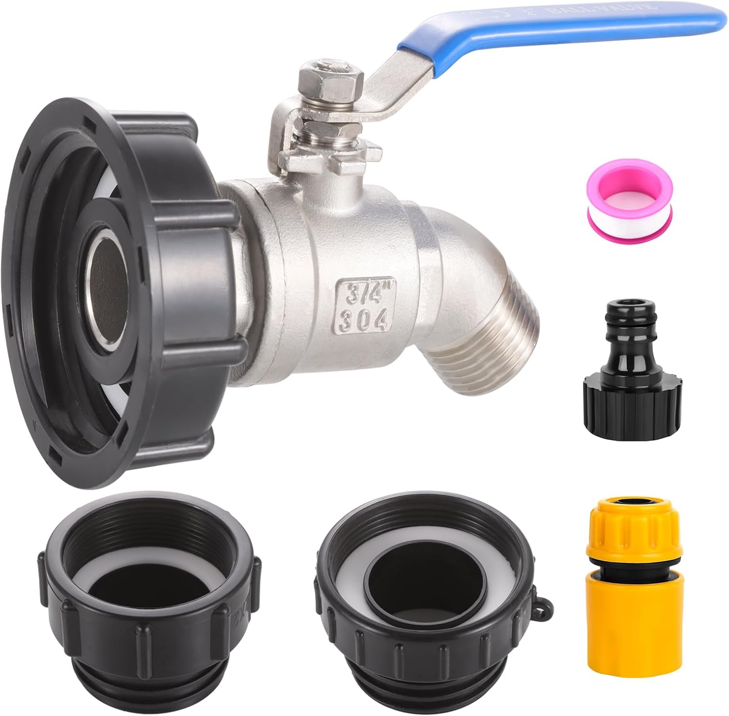KFHARS-3-Size IBC Tote Adapter, 275-330 Gallon IBC Tote Adapter 2.44 ...