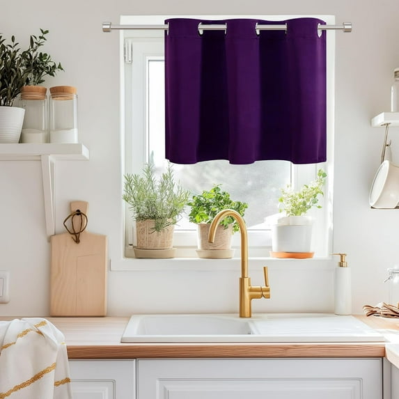 KFHARS-Blackout Curtains 36 Inches Long for Living Room, Grommet ...