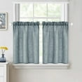 KFHARS-Cafe Curtains 30 Inch Length Half Window Curtain Semi Sheer ...