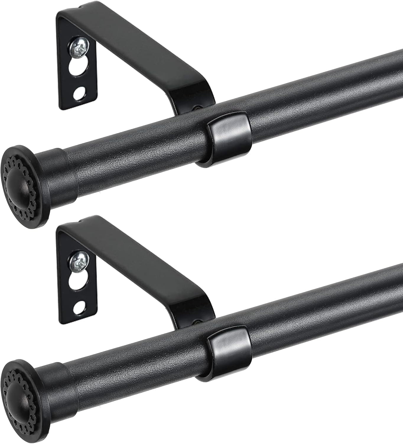 KFHARS-Curtain Rod 2 Pack - 66" to 152" for Windows Long Curtain Rod ...