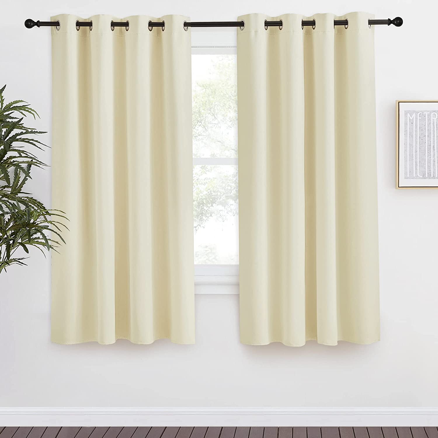 KFHARS-Room Darkening Blind Shade for Kids Bedroom, Beige, Single Panel ...