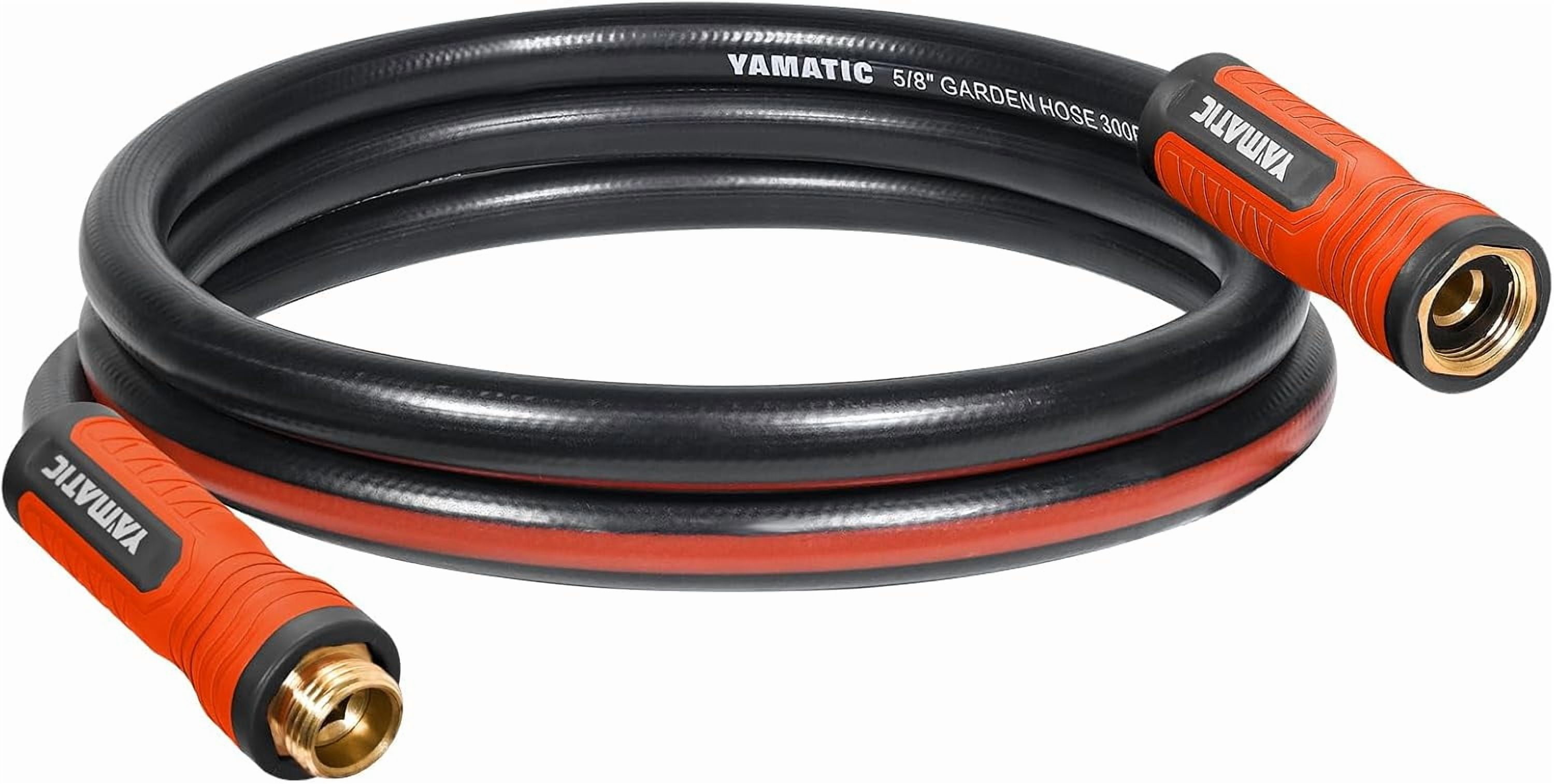 KFHARS-Short Garden Hose 10ft, 5/8" Leader Hose with Swivel Handle ...