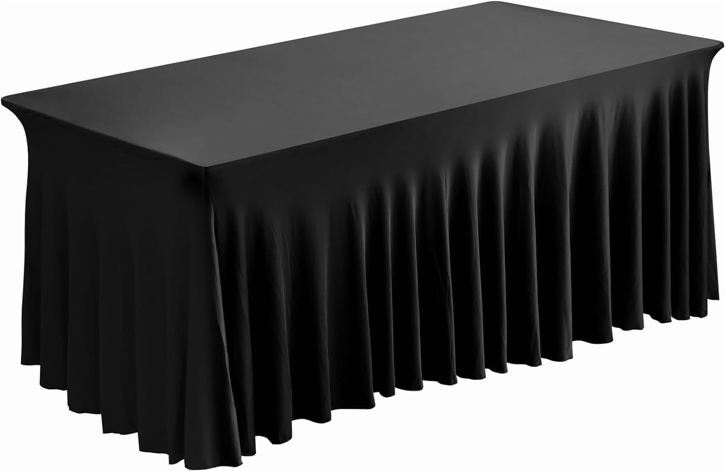 KFHARS-Table Skirt, for Rectangle Tables 6ft, Table Covers for 6 Foot ...