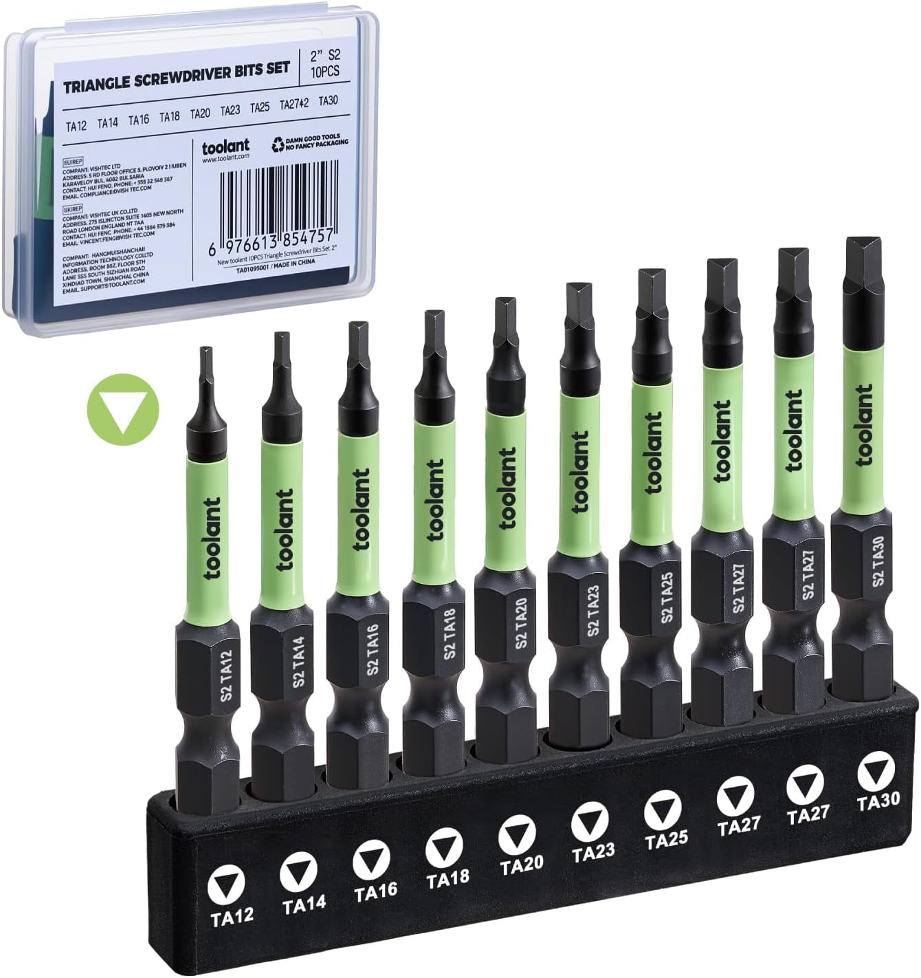 KFHARS-Triangle Screwdriver Set,S2 Steel Triangle Bit Set(2" long ...