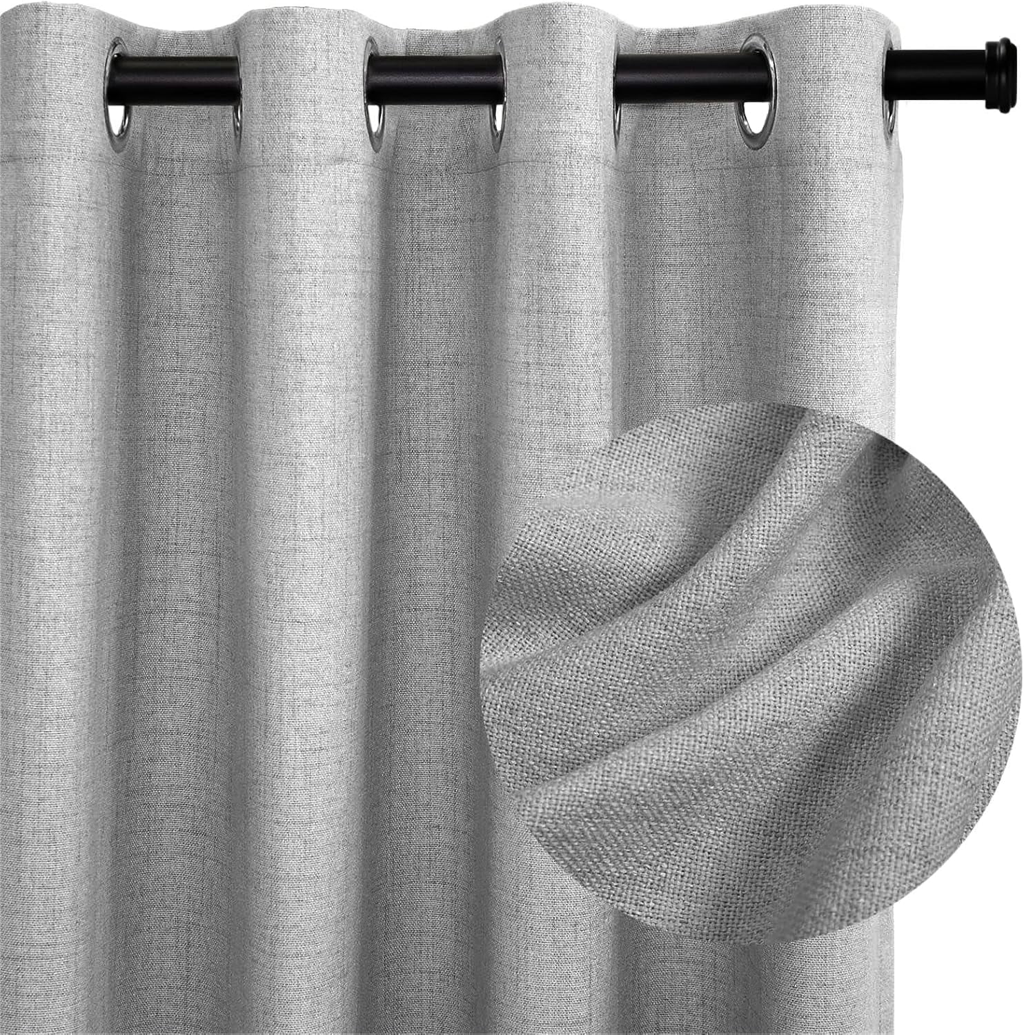 KFHDRS-100% Blackout Shield Sliding Door Curtains, Extra Wide Curtains ...